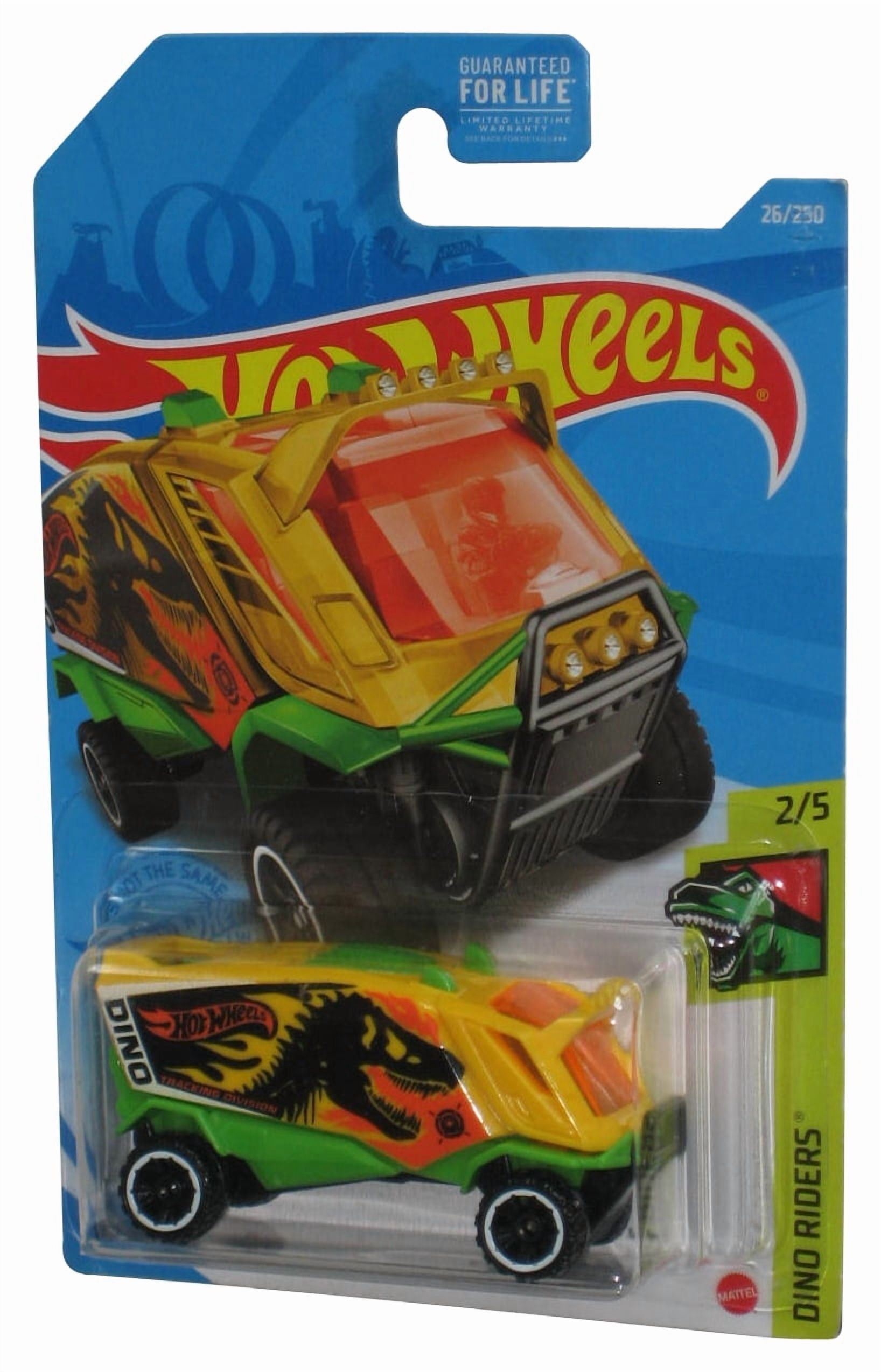 Hot Wheels Dino Riders 2/5 (2020) Green & Yellow Aero Pod Toy Car 26/ ...