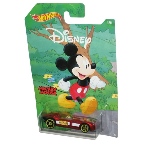 Hot Wheels Disney Mickey Mouse (2017) Red Fast Felion Toy Car 1/8 ...