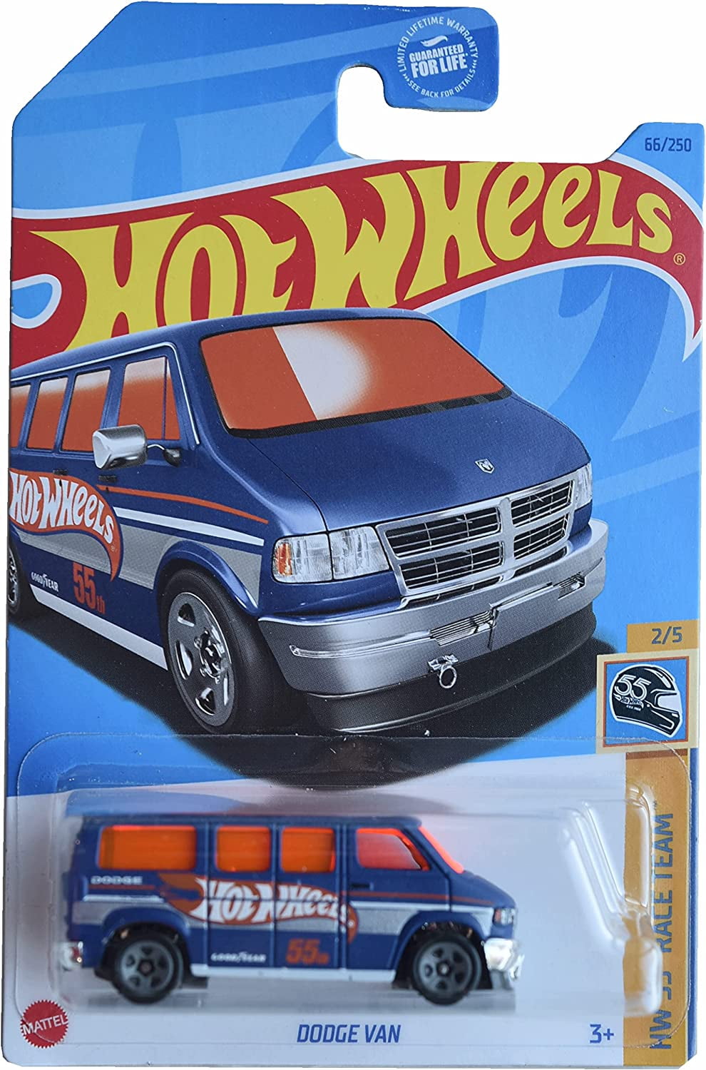 Hot Wheels 2023 Dodge Van (Blue) 55th HW Race Team Collectible ...