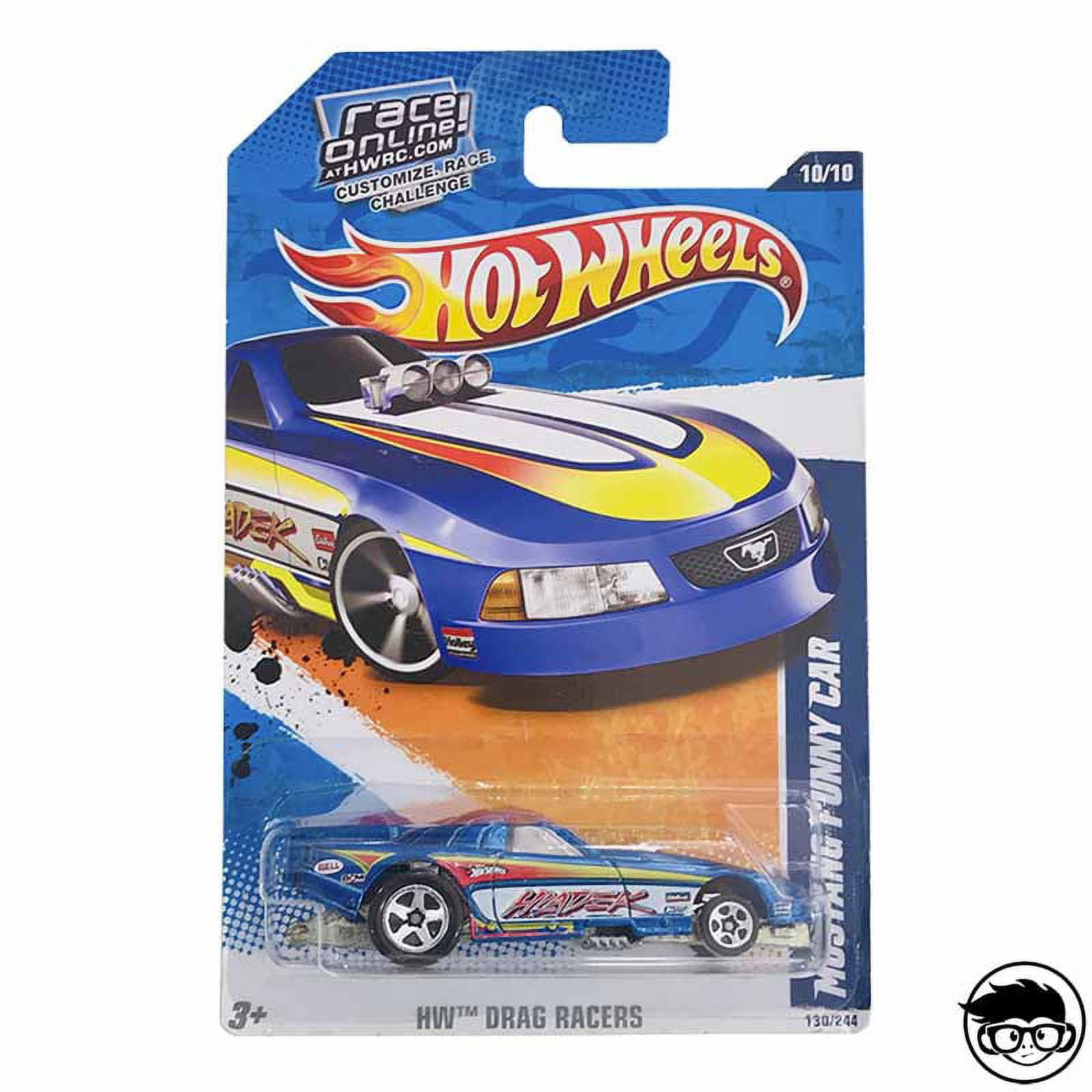 Hot Wheels Drag Racers Mustang Funny Car 10/10 BLUE - Walmart.com