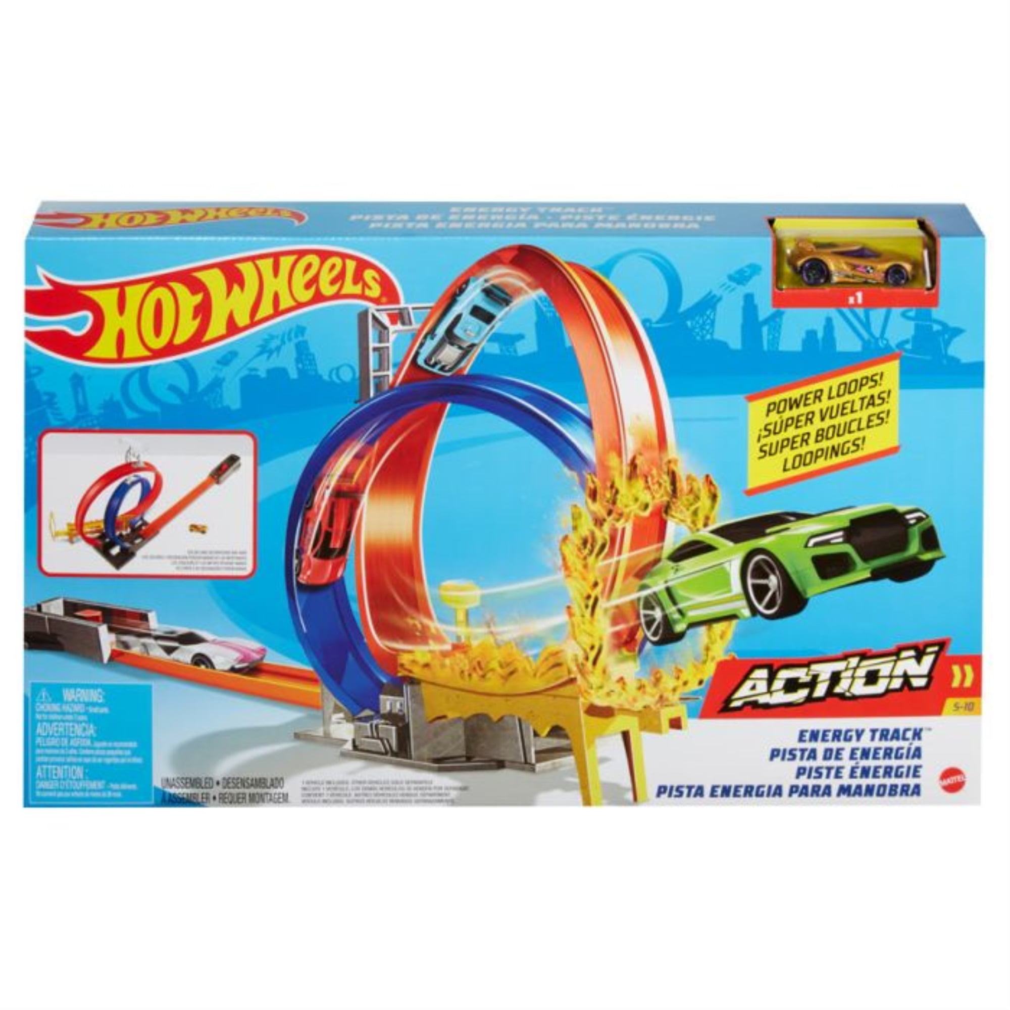 Hot Wheels: Energy Track Track Set (4) - Walmart.com
