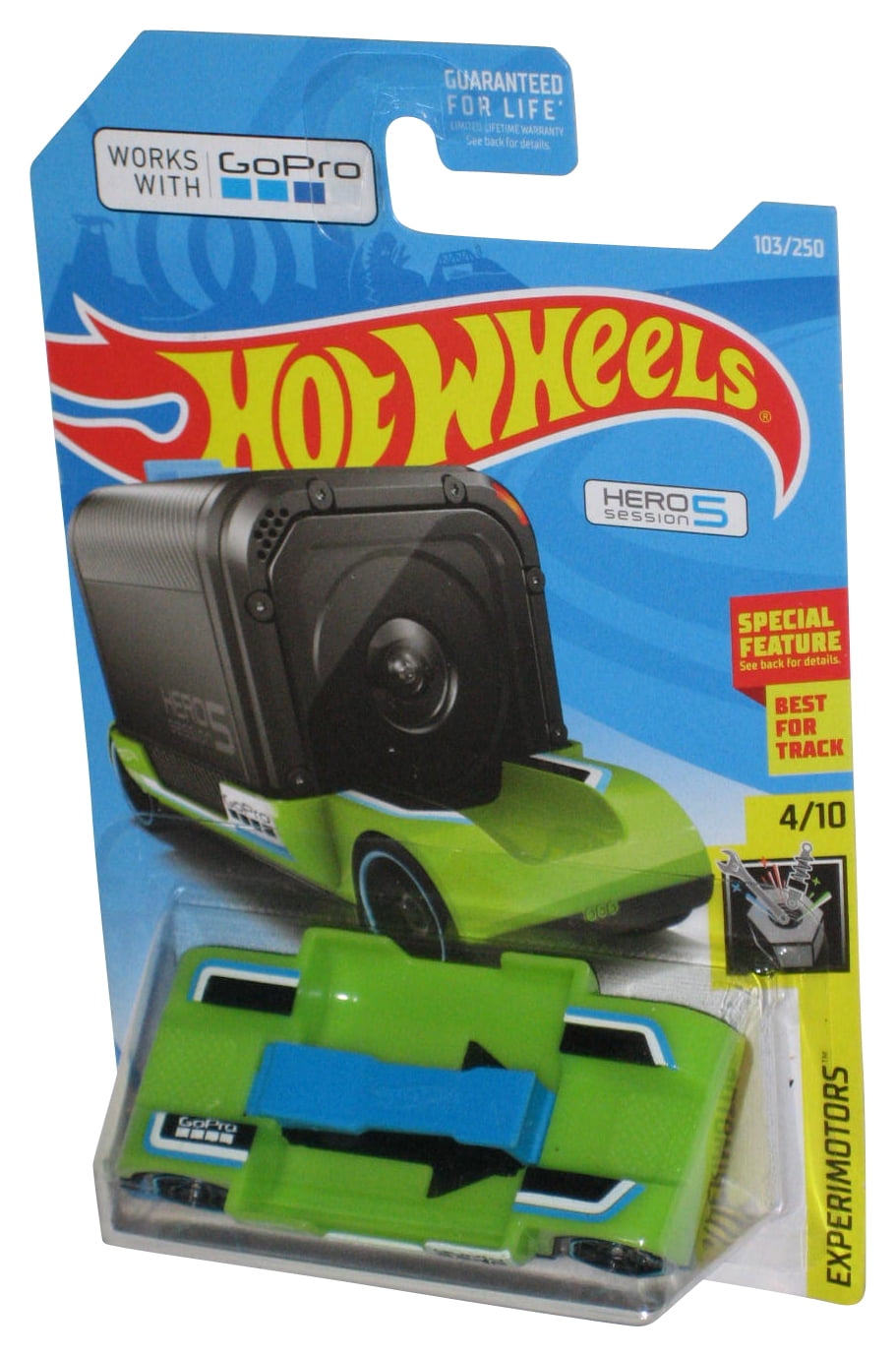 Hot Wheels Experimotors 4/10 (2017) GoPro Green Zoom In Car 103/250 ...