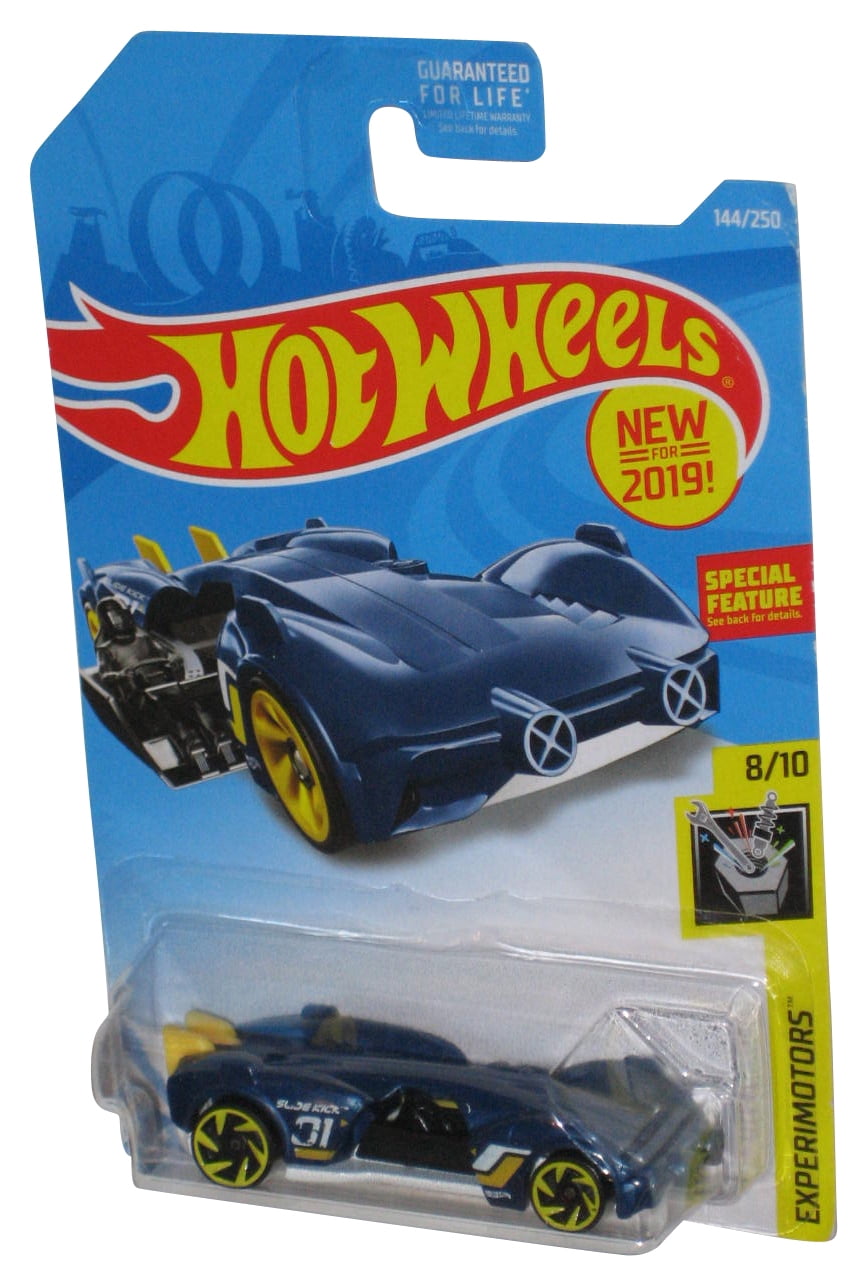 Hot Wheels Experimotors 8/10 (2019) Blue Slide Kick Car 144/258 ...