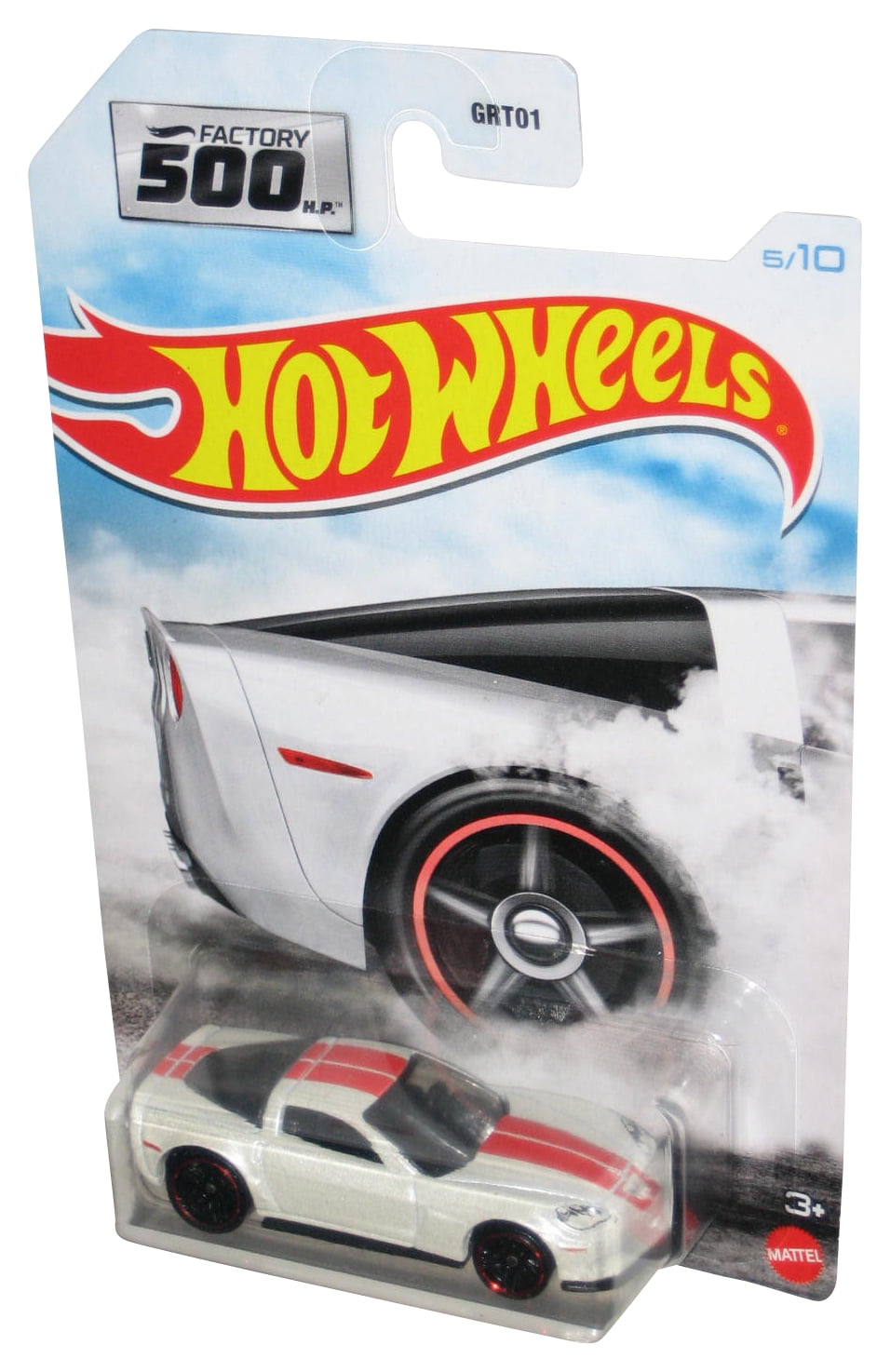 Hot Wheels Factory 500 (2020) White '12 Corvette Z06 Toy Car 5/10 ...