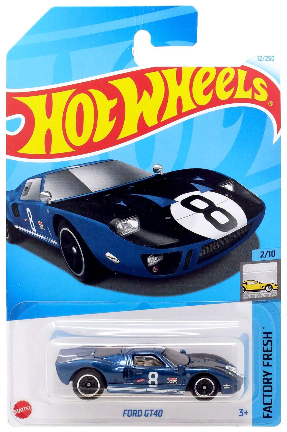 Hot Wheels Factory Fresh Ford GT40 Diecast Car - Walmart.com