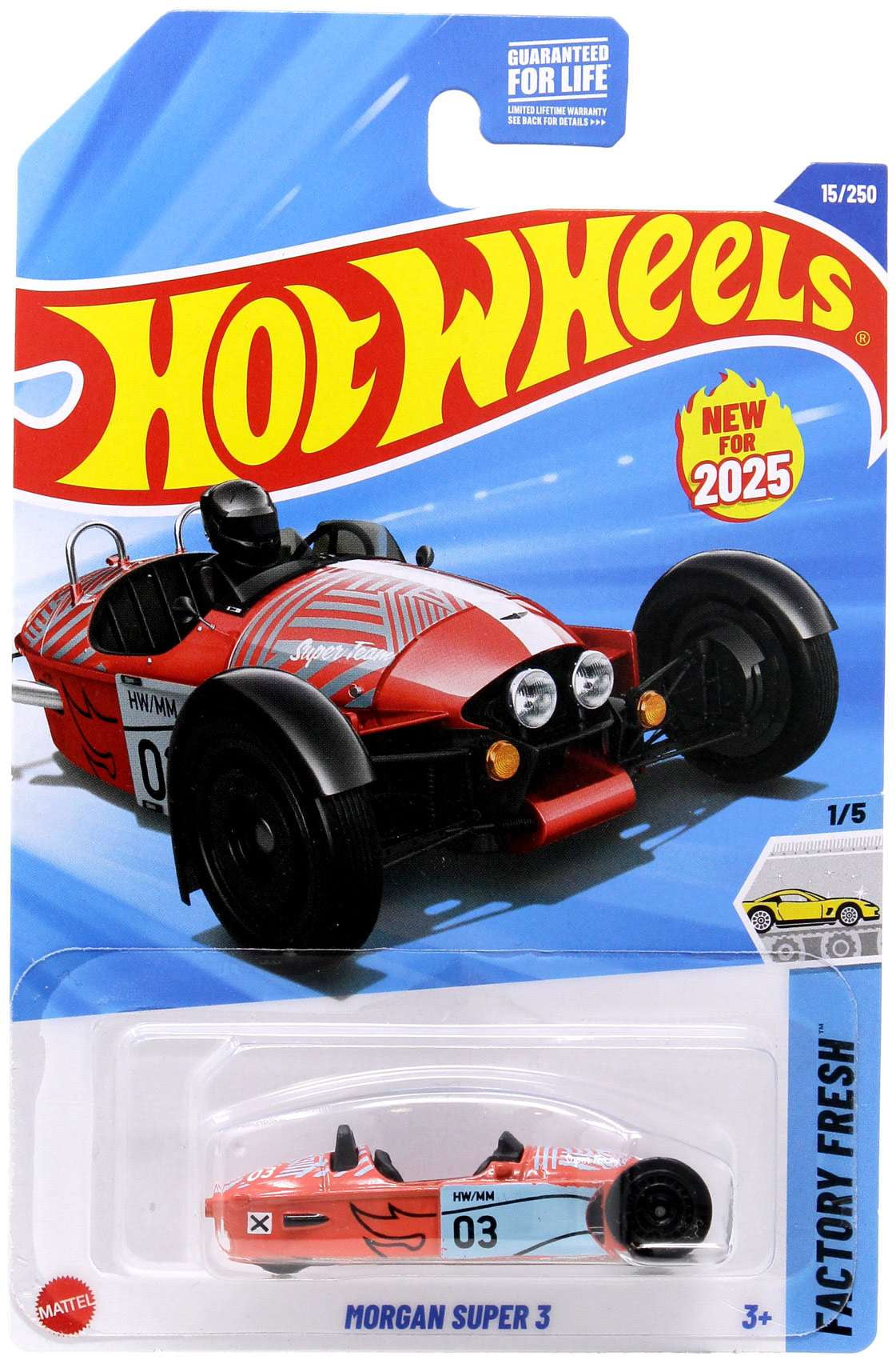 Hot Wheels Factory Fresh Morgan Super 3 Diecast Car (Orange) - Walmart.com