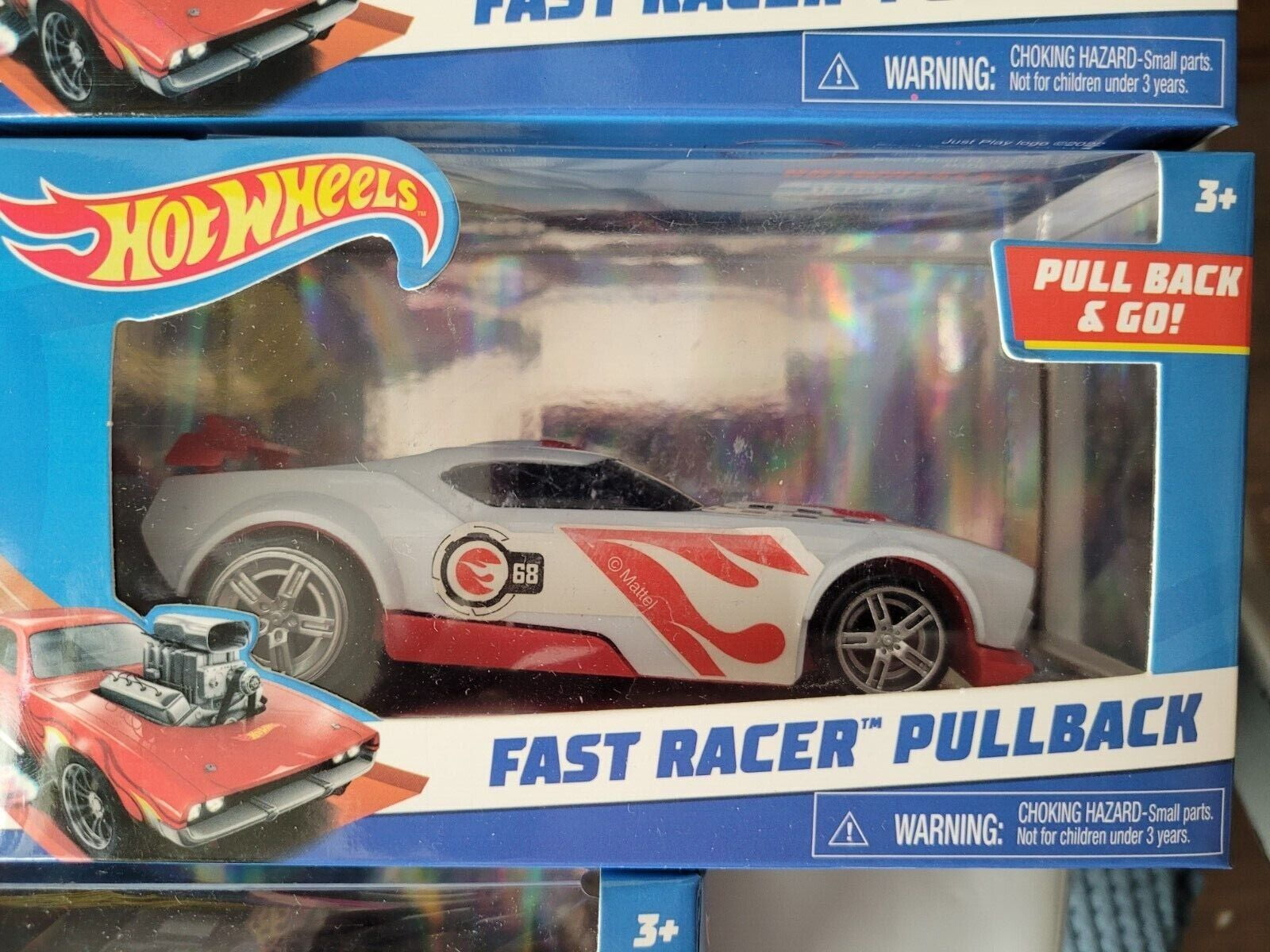 Hot Wheels Fast Racer Pullback Fast Fish White Toy Car with Pull Back ...