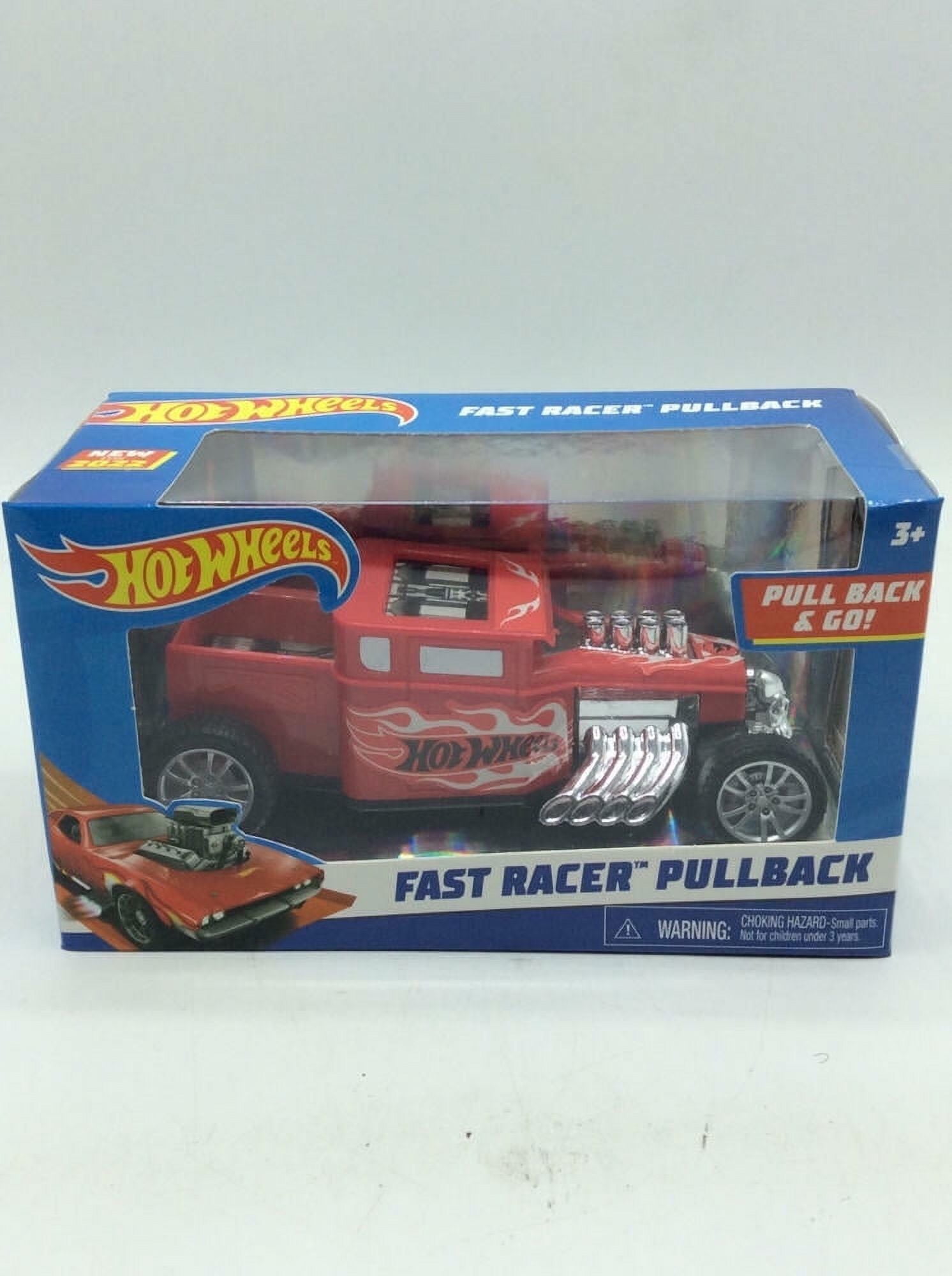 Hot Wheels Fast Racer Pullback Bone Shaker Pullback Car (Red) - Walmart.com