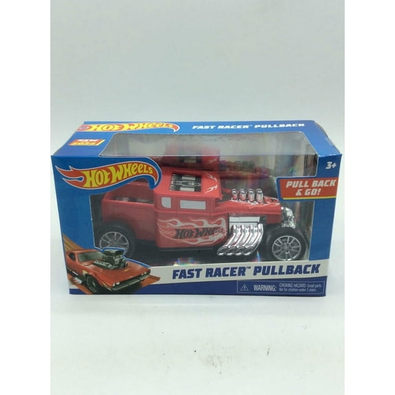 Hot Wheels Fast Racer Pullback Bone Shaker Pullback Car (Red) - Walmart.com