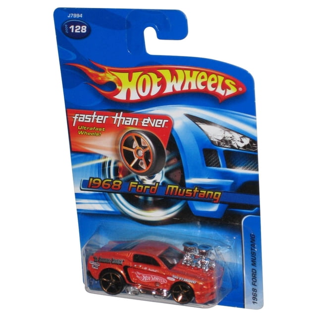 Hot Wheels Faster Than Ever (2006) Red 1968 Ford Mustang Toy Car #128 ...