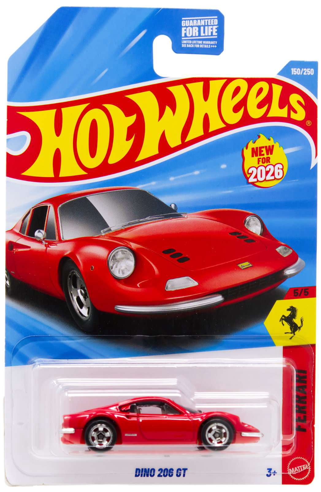 Hot Wheels Ferrari Dino 206 GT Diecast Car - Walmart.com