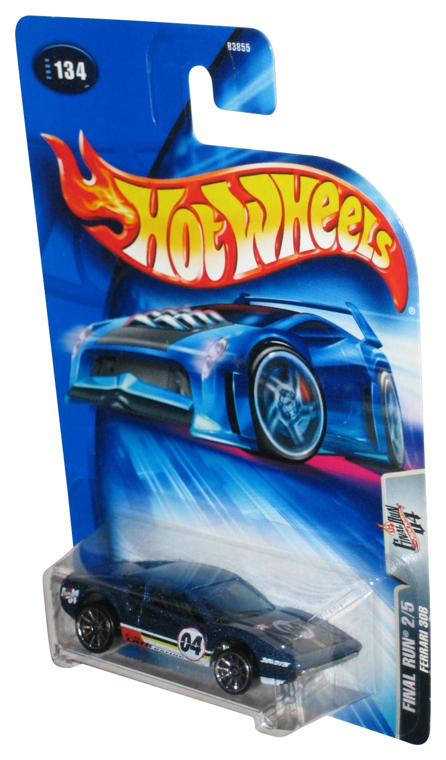 Hot Wheels Final Run 2/5 (2004) Blue Ferrari 308 Toy Car #134 - Walmart.com