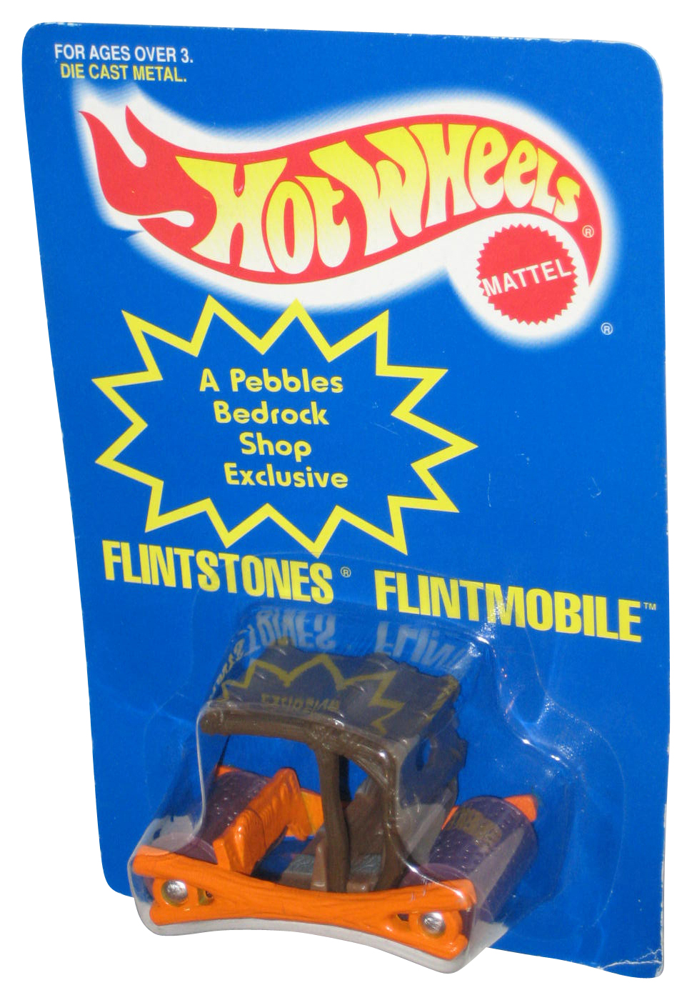 Hot Wheels Flintstones Flintmobile (1994) Mattel Die-Cast Car Toy ...