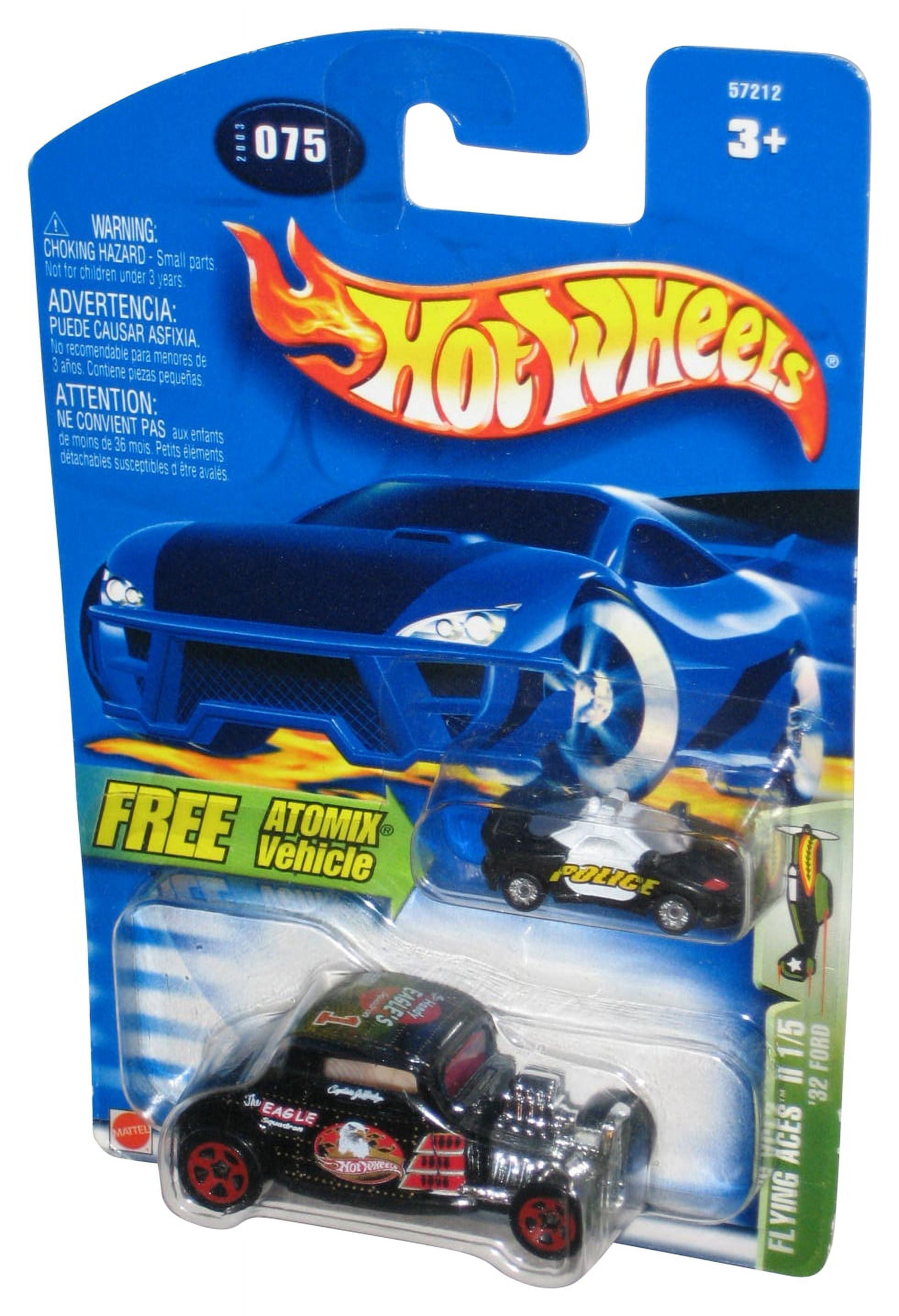 Hot Wheels Flying Aces II 1/5 '32 Ford Black Toy Car Pack 075 w/ Atomix ...