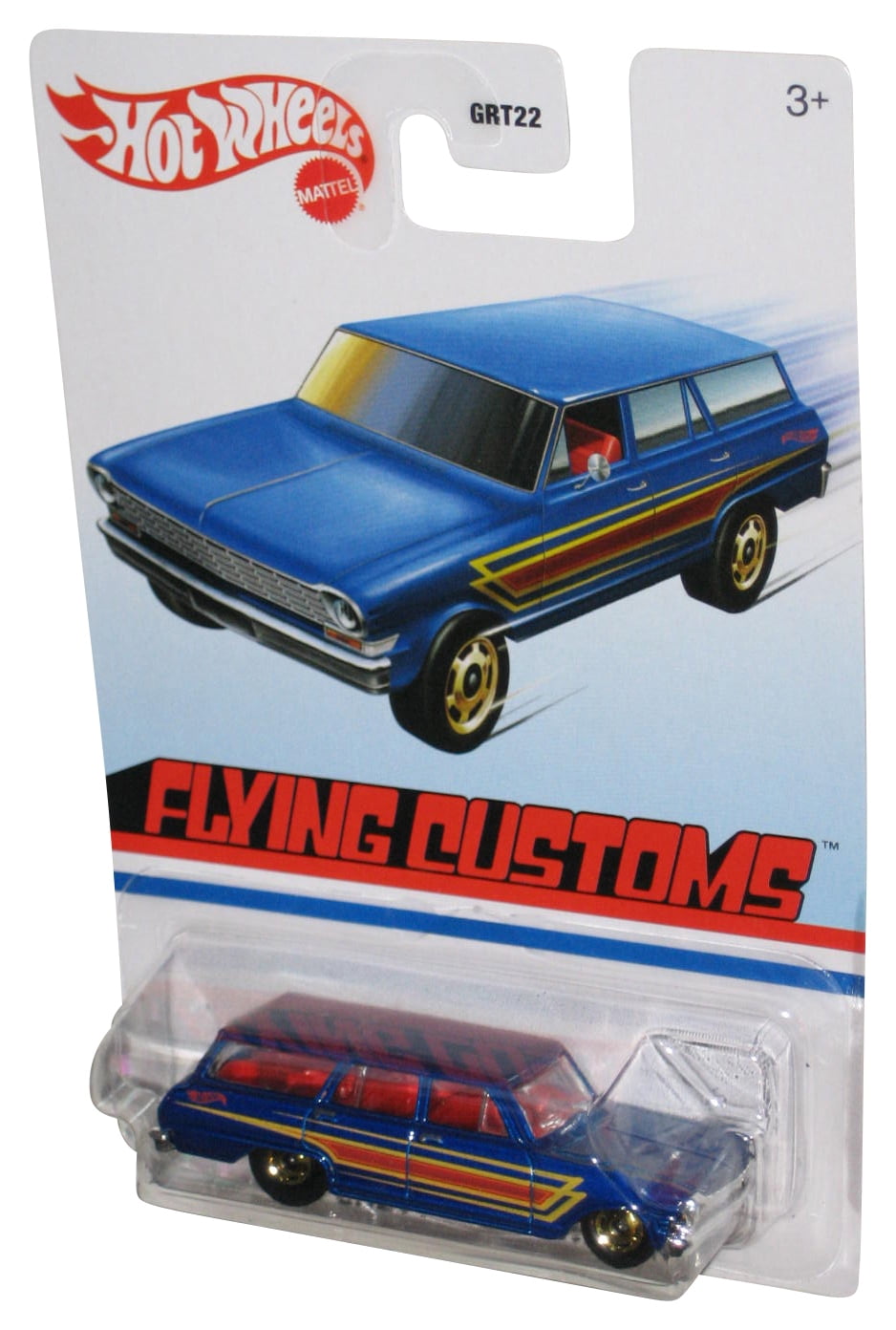 Hot Wheels Flying Customs (2020) Blue '64 Chevy Nova Wagon Toy Car ...