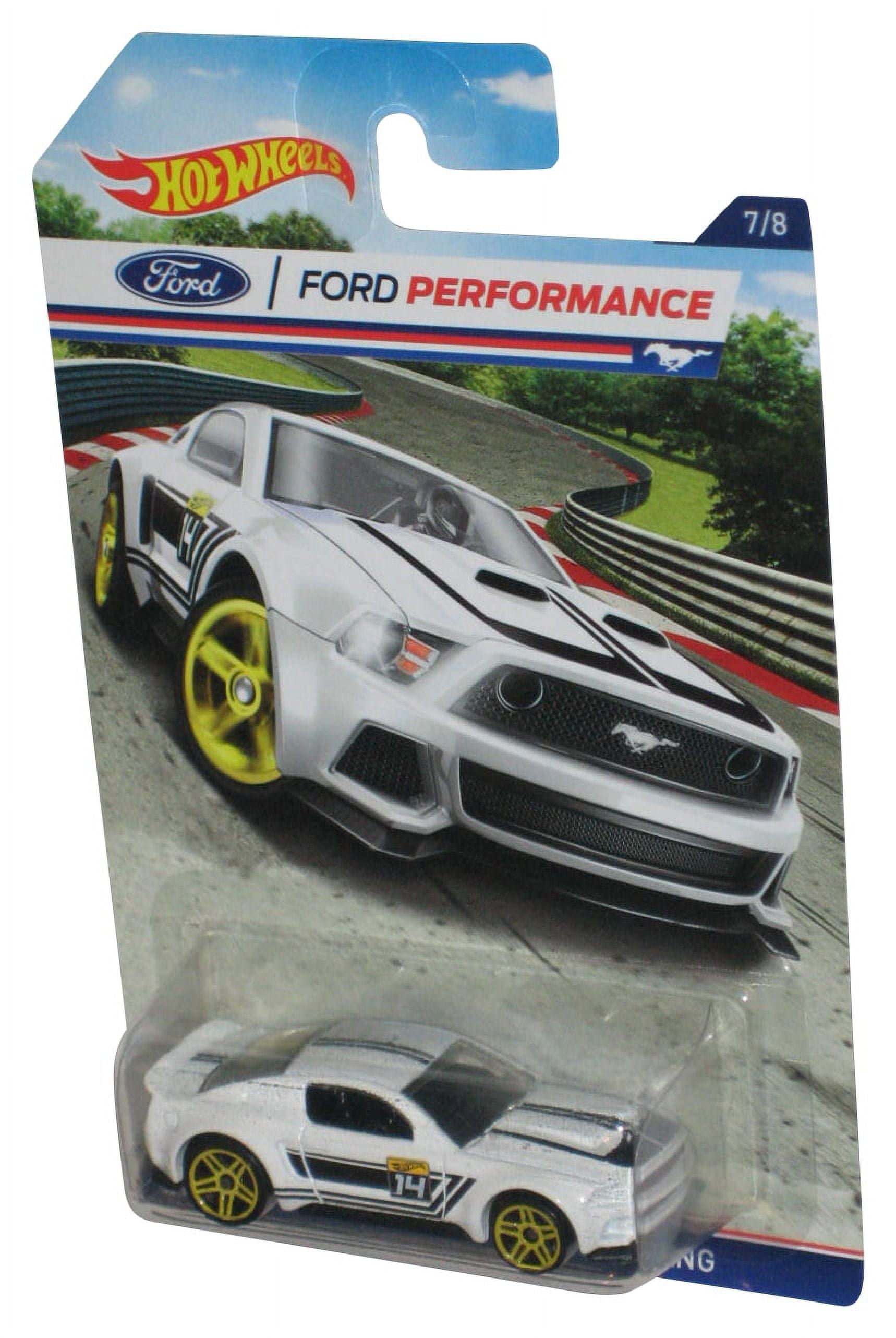 Hot Wheels Ford Performance (2015) White Custom 2014 Mustang Car 7/8 ...