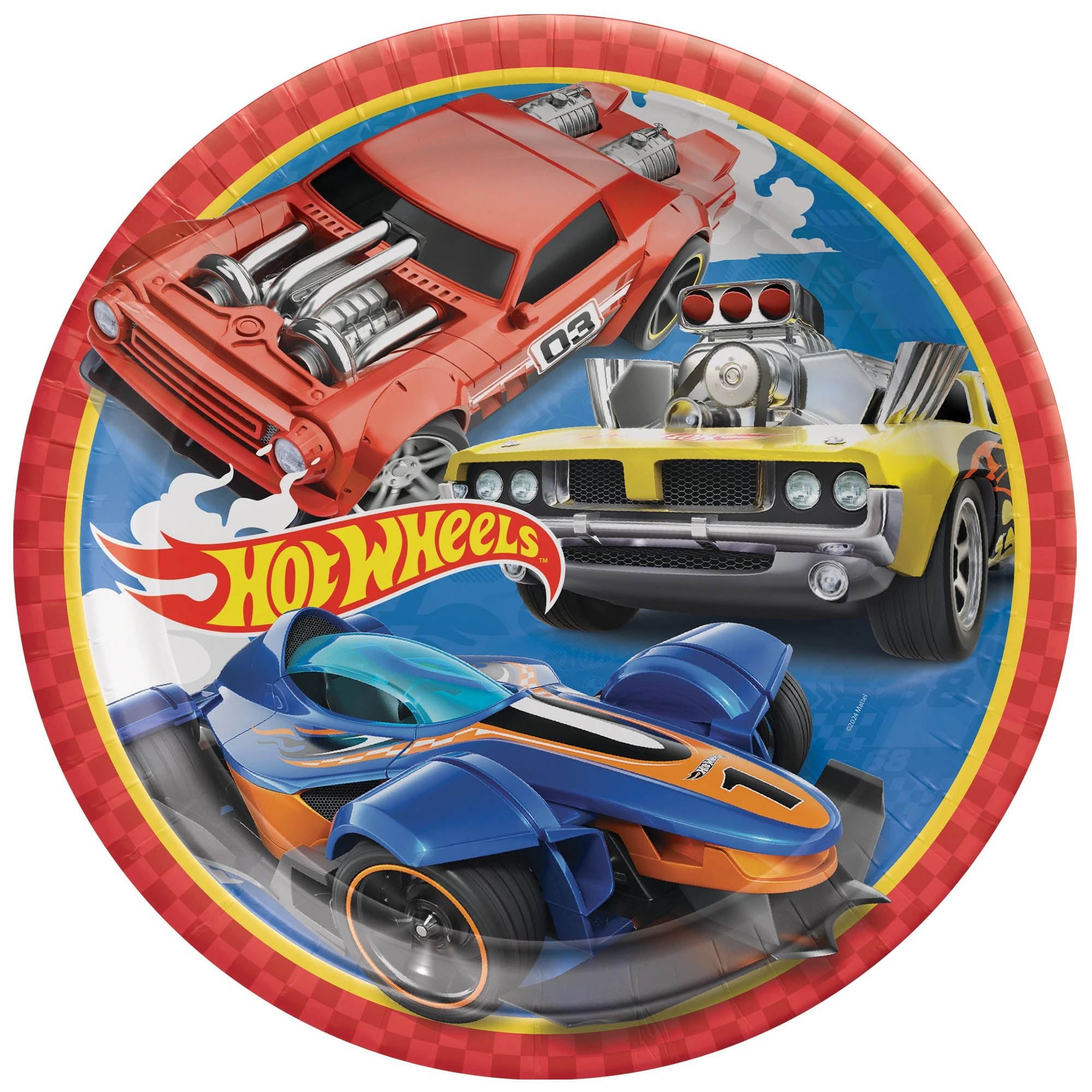 Hot Wheels 'Full Throttle' Large Paper Plates (8ct) - Walmart.com