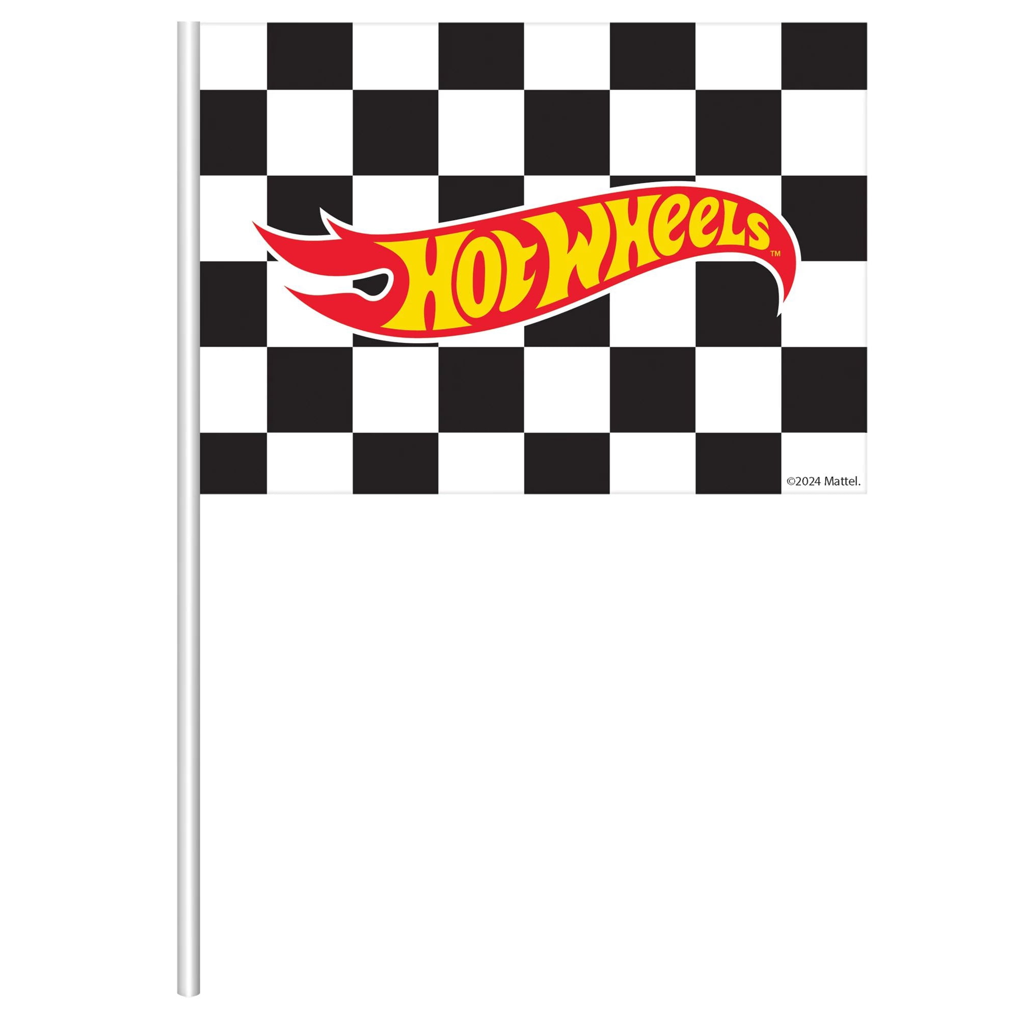 Hot Wheels 'Full Throttle' Race Flags Favors (8ct) Amscan - Walmart.com
