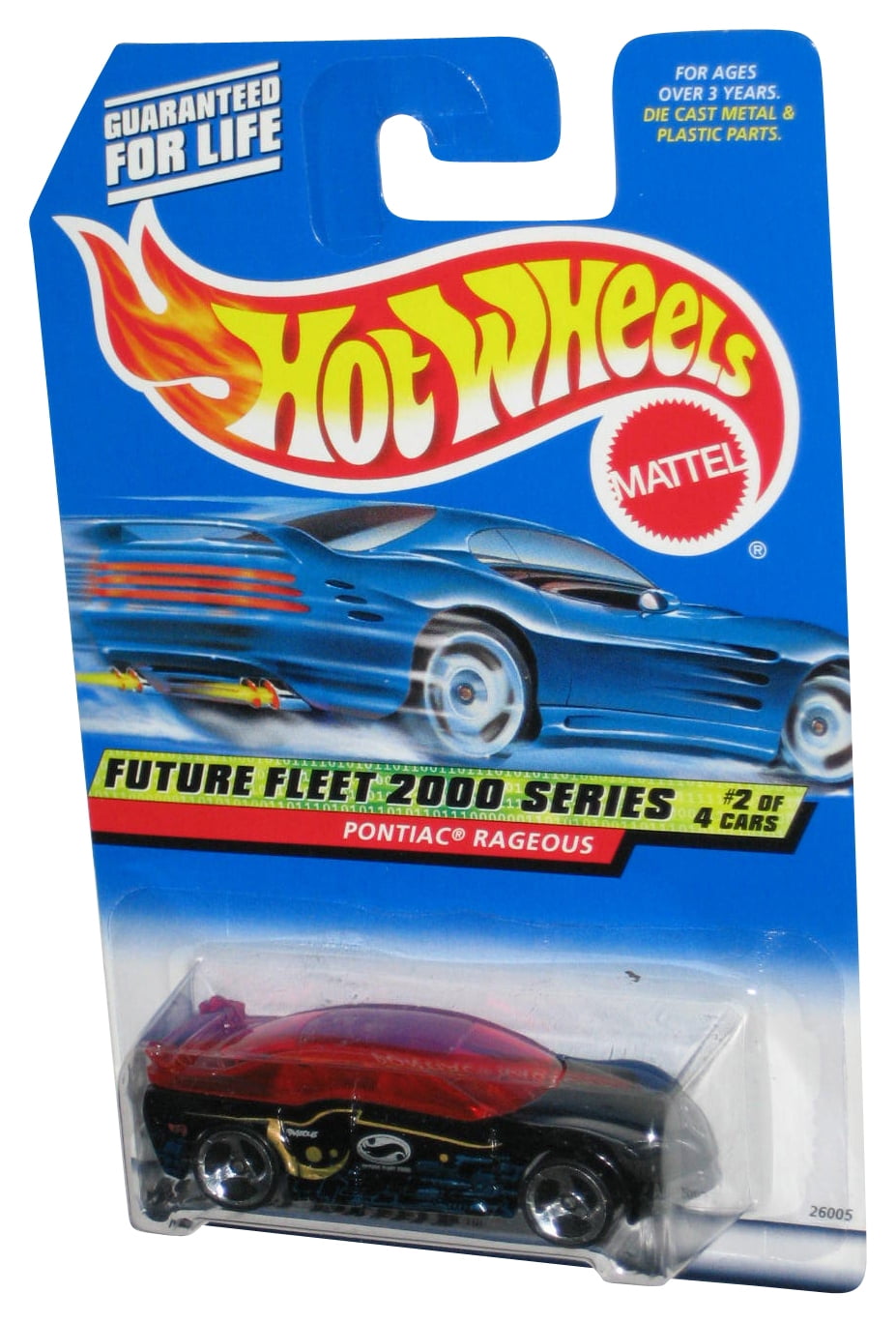 Hot Wheels Future Fleet 2000 Series 2/4 Black Pontiac Rageous Toy Car ...