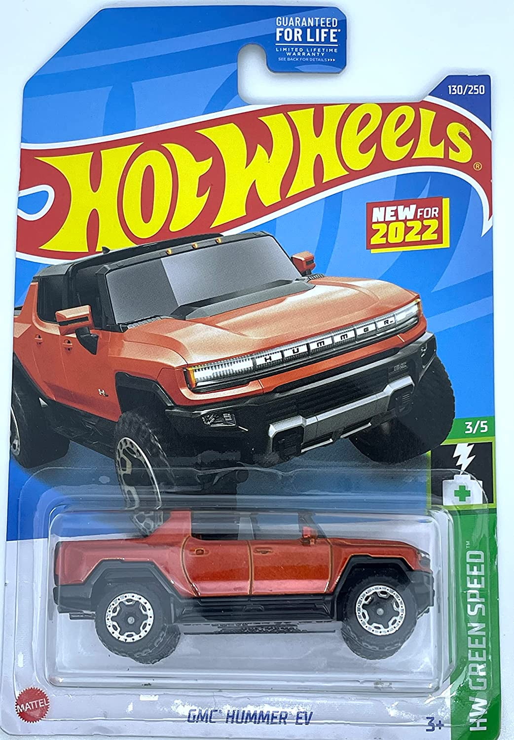 Hot Wheels 2022 GMC Hummer EV, HW Green Speed 3/5, Copper, 1:64 Scale ...