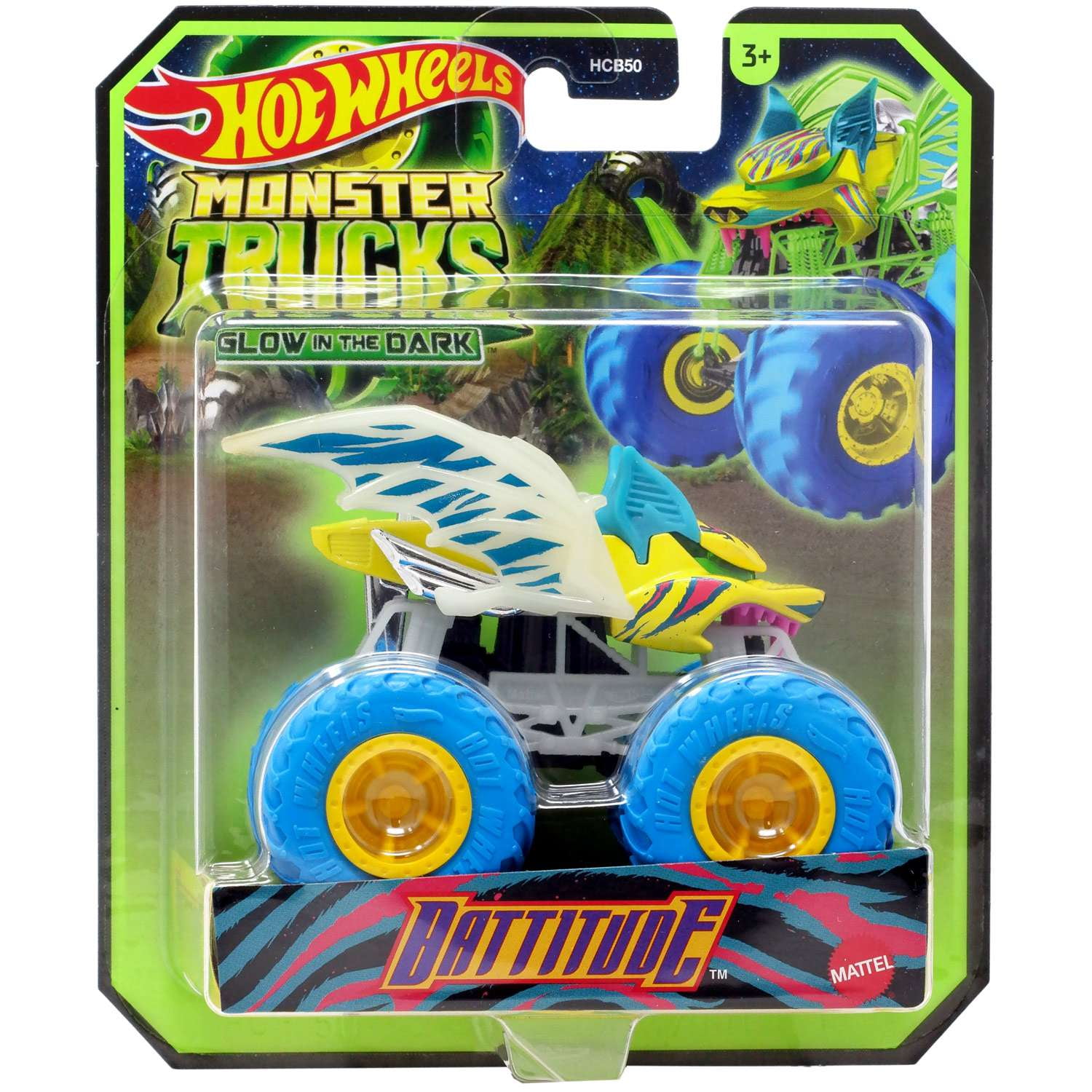 Hot Wheels Glow in the Dark Battitude Diecast Car - Walmart.com
