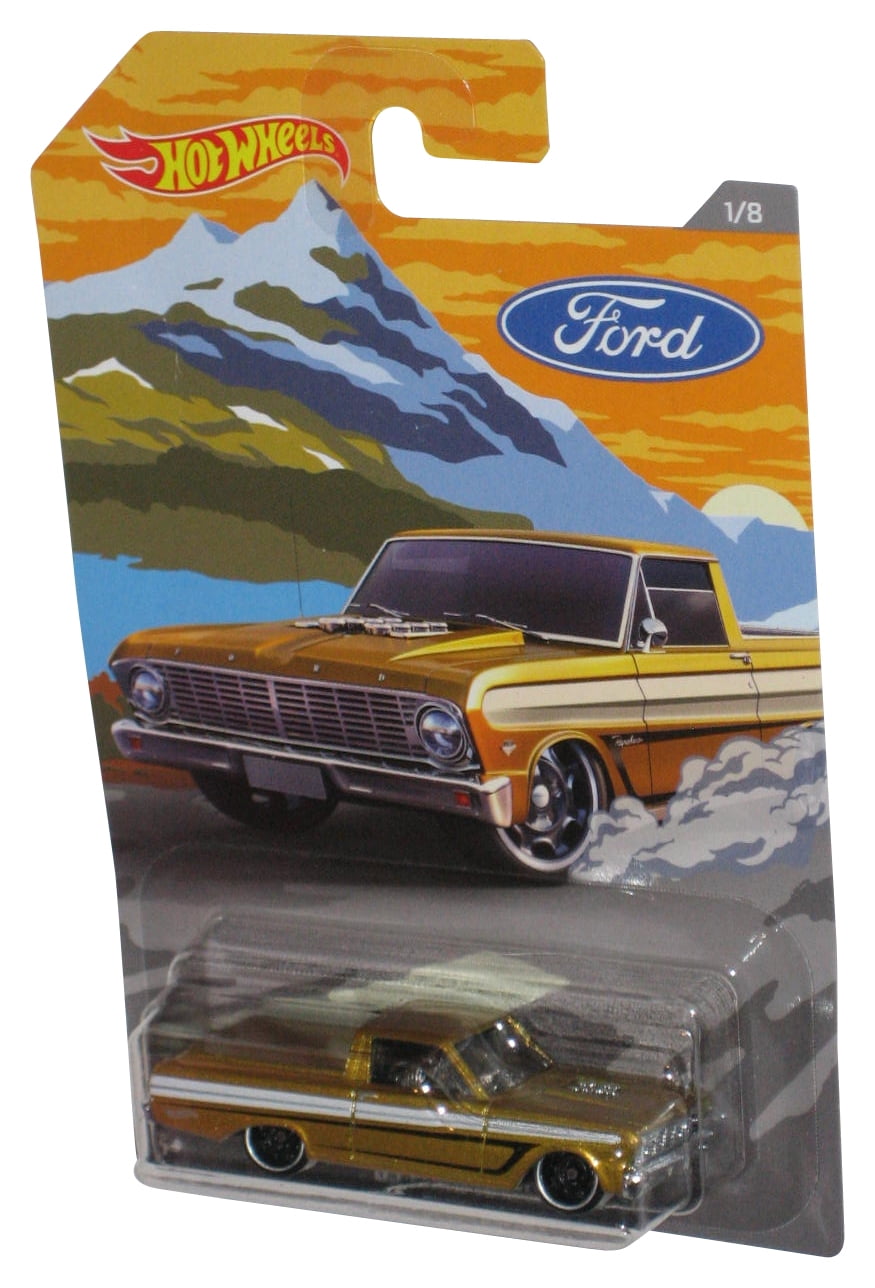 Hot Wheels Gold '65 Ford Ranchero (2018) Mattel Die-Cast Toy Car 1/8 ...