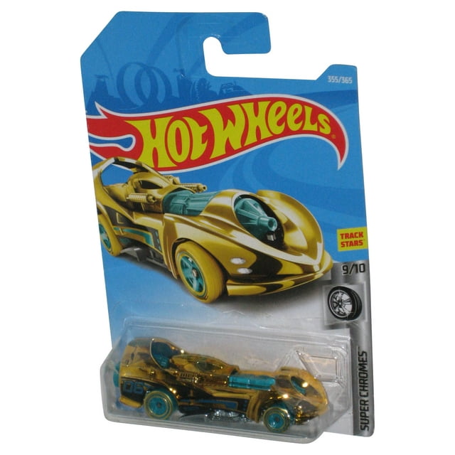 Hot Wheels Gold Power Rocket (2017) Super Chromes 9/10 Toy Car 355/365 ...