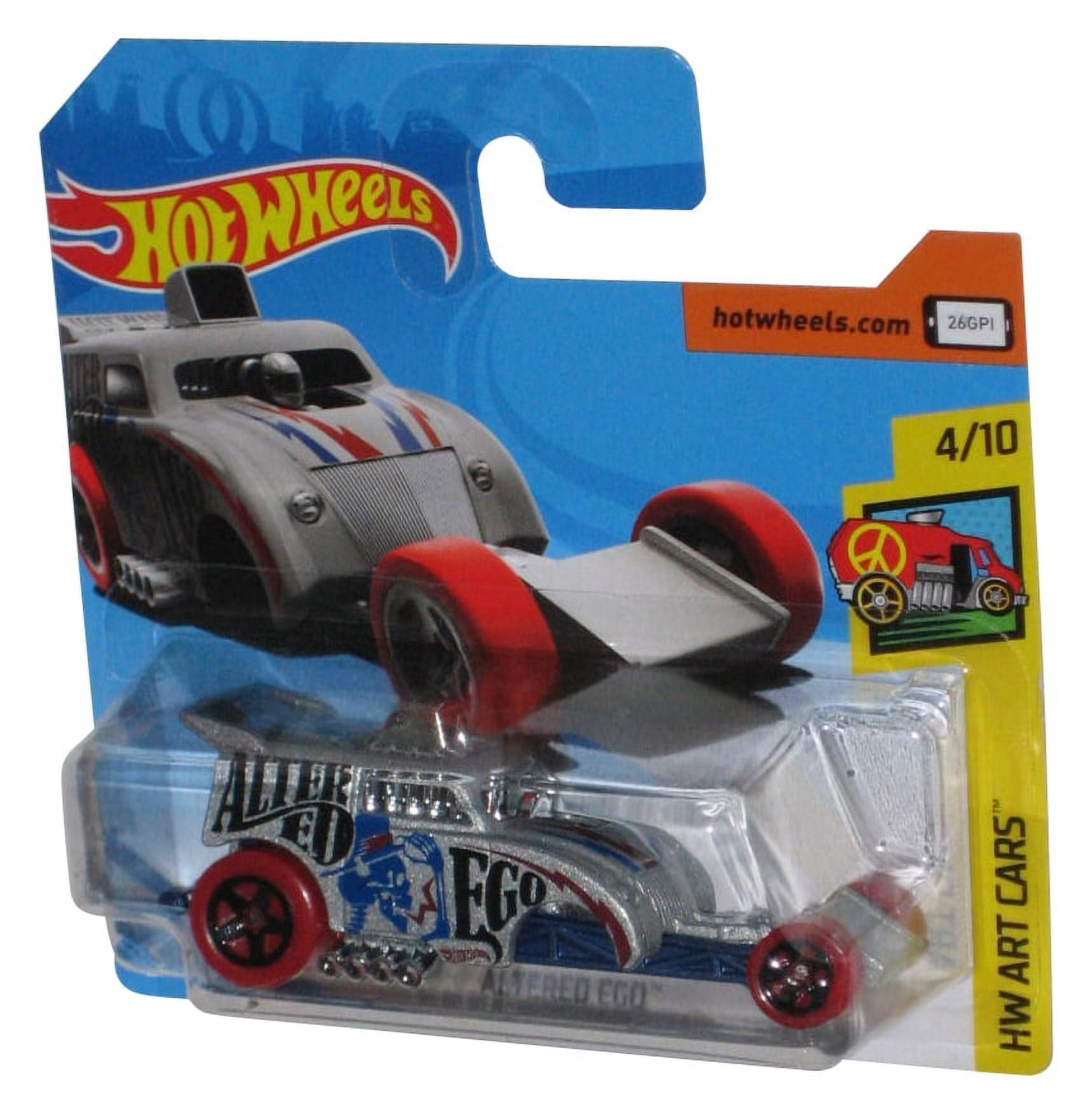 Hot Wheels HW Art Cars (2017) Silver Altered Ego Toy Car 4/10 - (Short Card) - Walmart.com