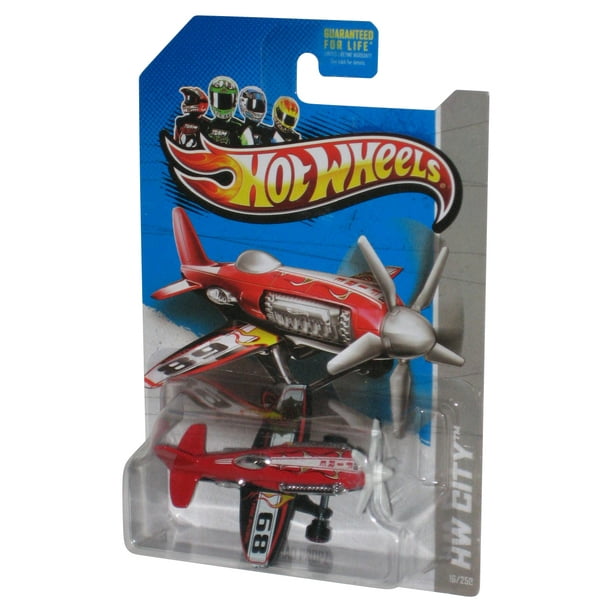 Hot Wheels HW City (2012) Mad Propz Red Toy Airplane 16/250 - Walmart.com