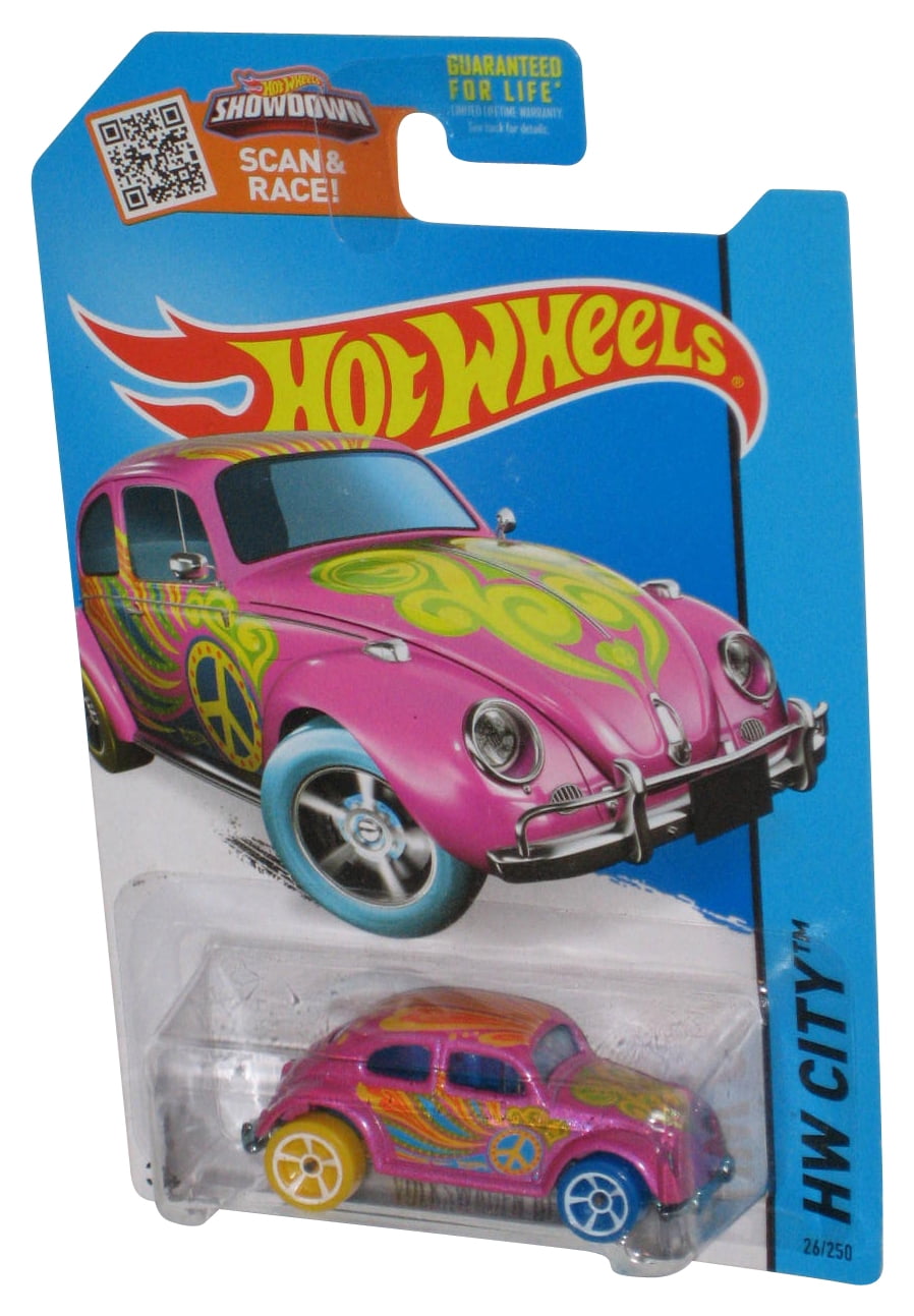 Hot Wheels HW City (2013) Pink Volkswagen Beetle Die-Cast Toy Car 26/ ...