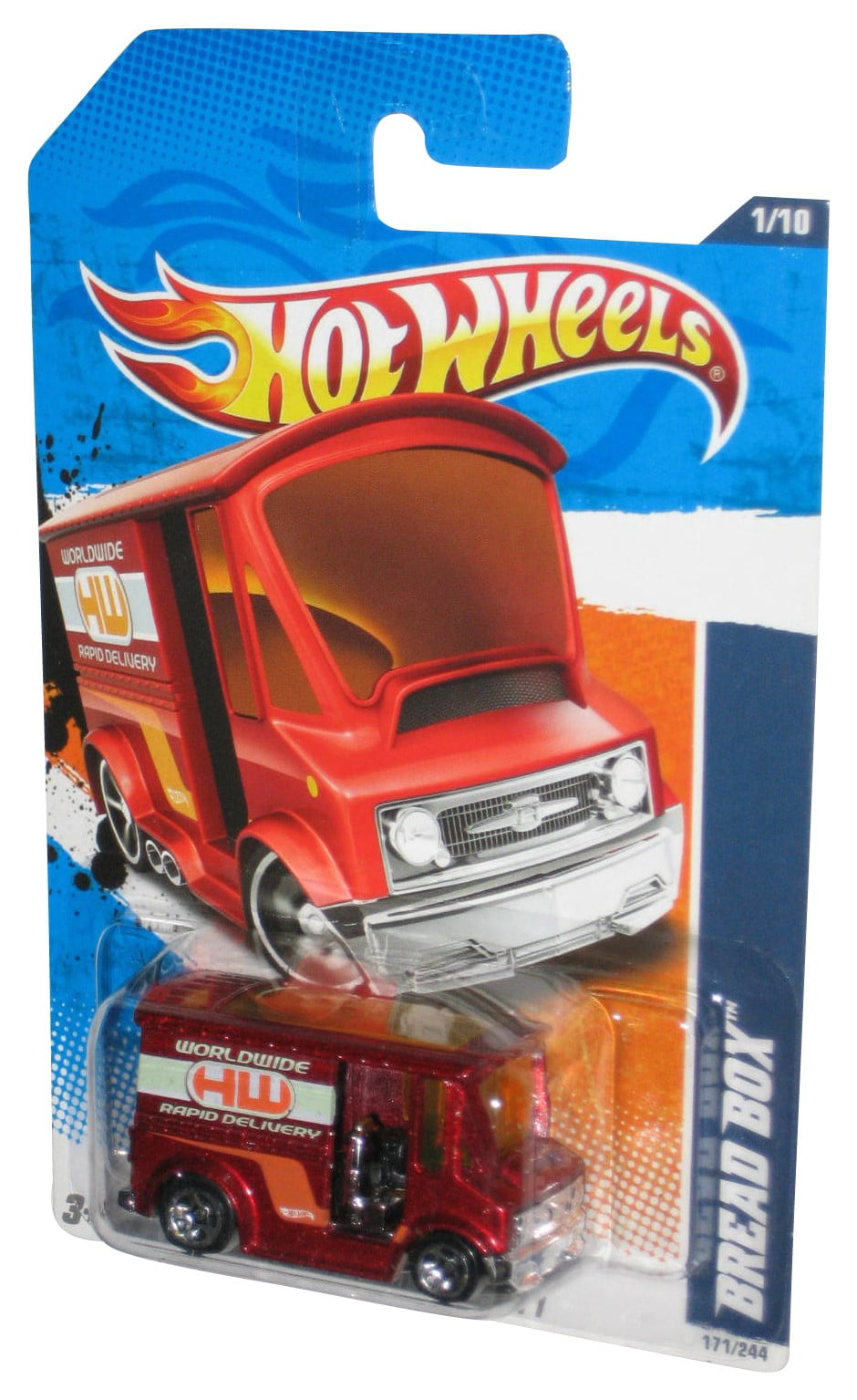 Hot Wheels HW City Works '11 1/10 Red Bread Box Toy Car 171/244 ...