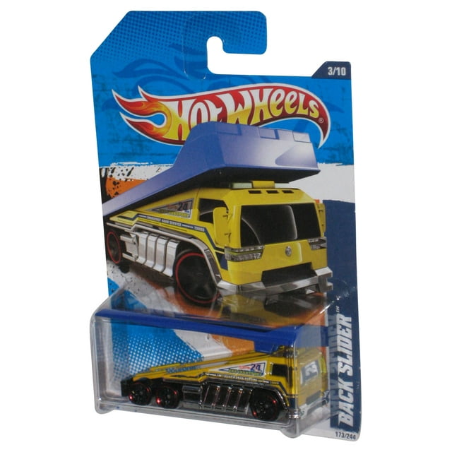 Hot Wheels HW City Works (2010) Yellow & Blue Back Slider Toy 173/244 ...