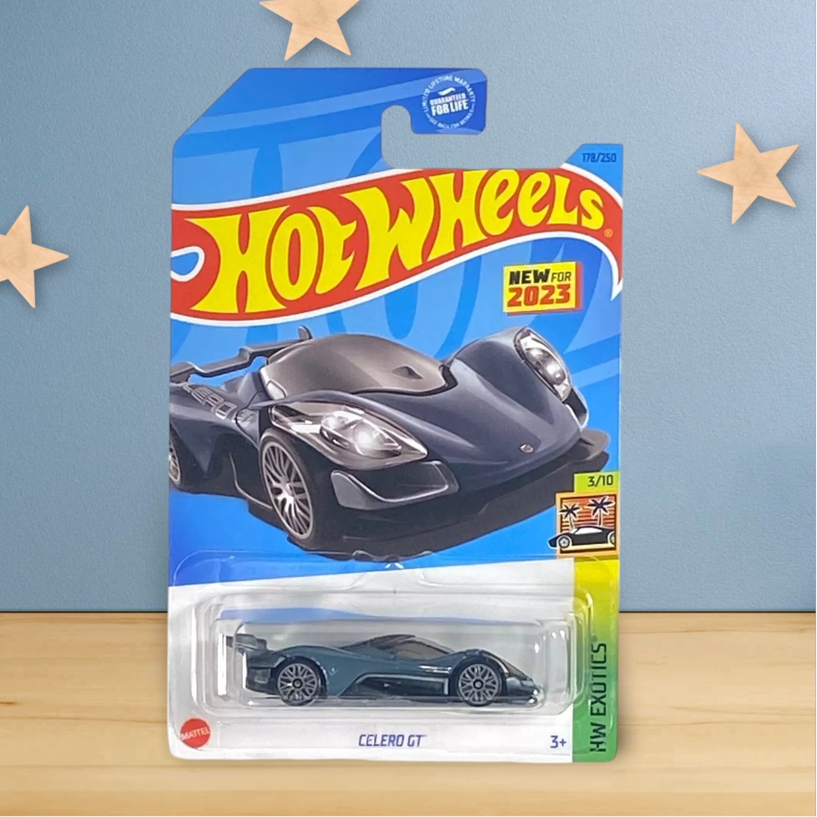 Hot Wheels HW Exotics Celero GT Play Vehicle, 3+ Yrs, Metal Grey ...