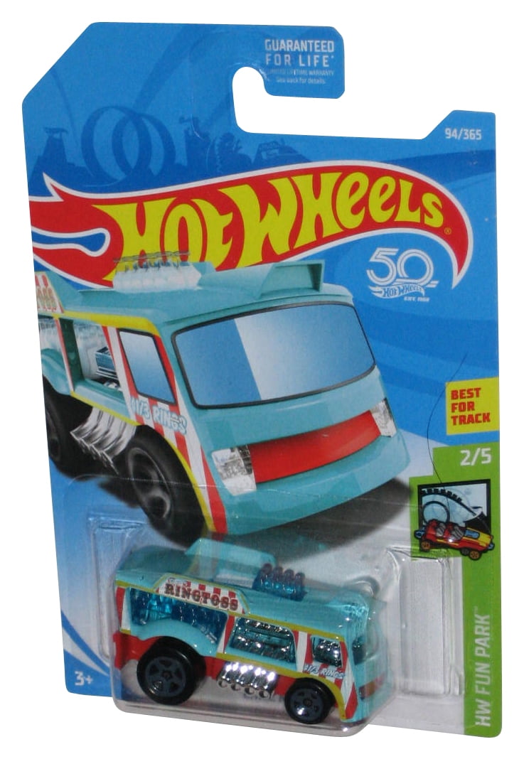 Hot Wheels HW Fun Park 2/5 (2017) Teal Blue Chill Mill Toy Vehicle 94/ ...