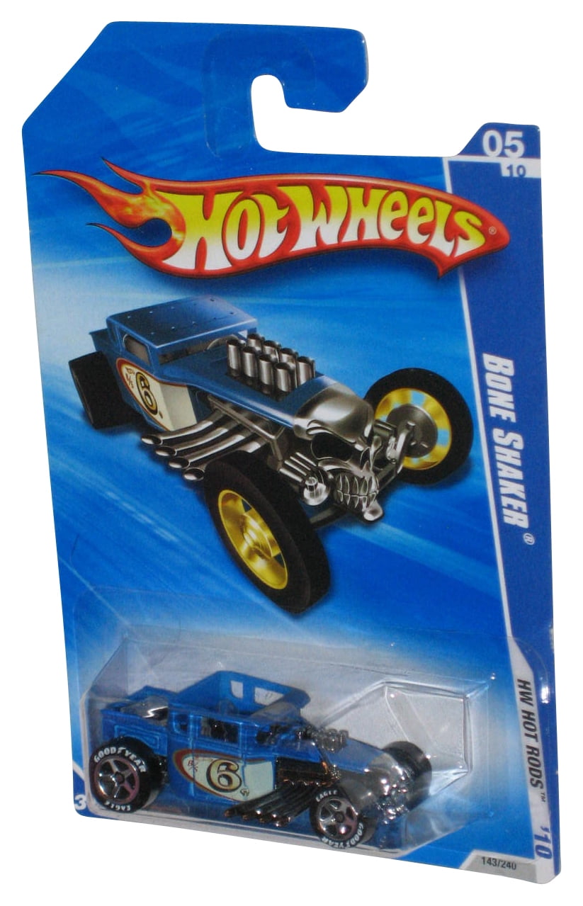 Hot Wheels HW Hot Rods 5/10 '10 Blue Bone Shaker Toy Car 143/240 ...