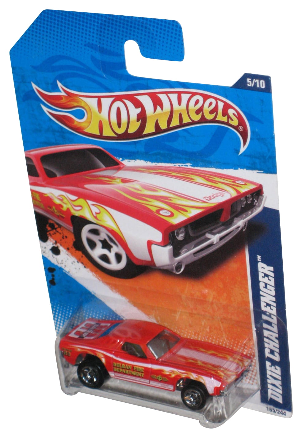 Hot Wheels HW Main Street '11 5/10 Red Dixie Challenger Car 165/244 ...