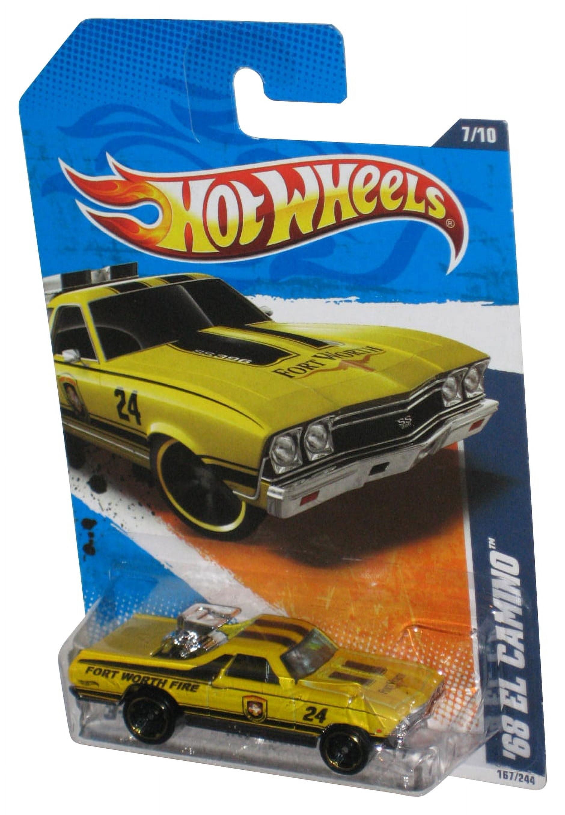 Hot Wheels HW Main Street '11 7/10 Yellow '68 El Camino Toy Car 167/244 ...