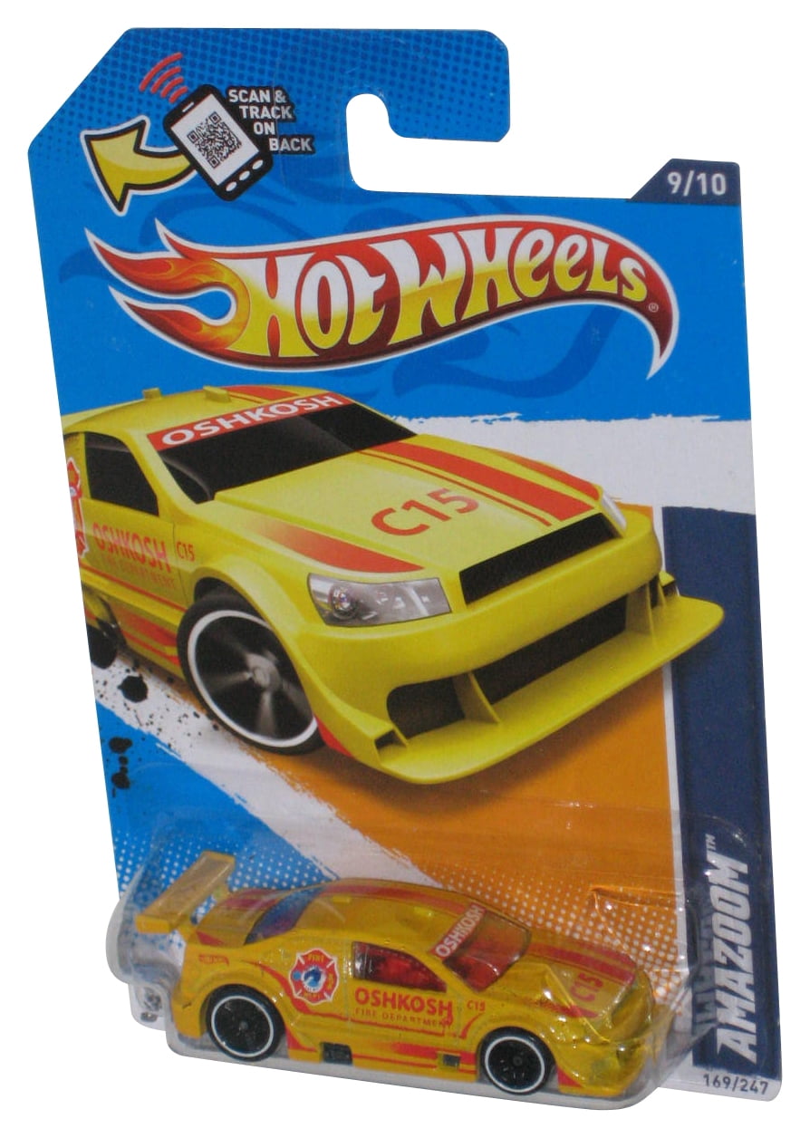 Hot Wheels HW Main Street '12 (2011) Yellow Amazoom Oshkosh Toy Car 169 ...