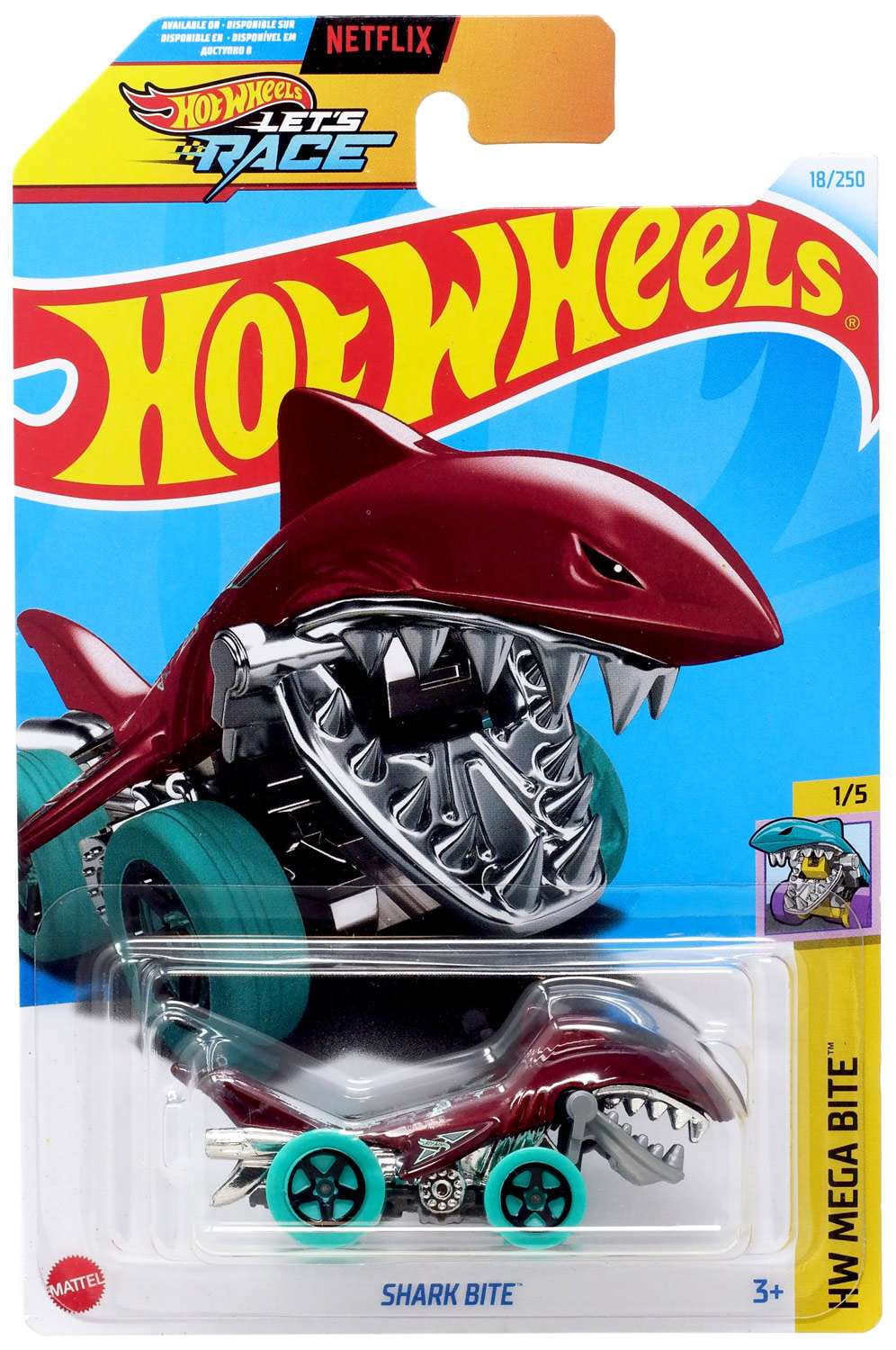 Hot Wheels HW Mega Bite Shark Bite Diecast Car - Walmart.com