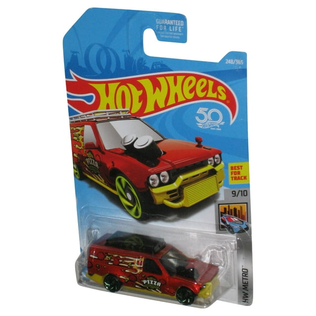 Hot Wheels HW Metro 9/10 (2017) Red Time Shifter Pizza Delivery Car 248 ...