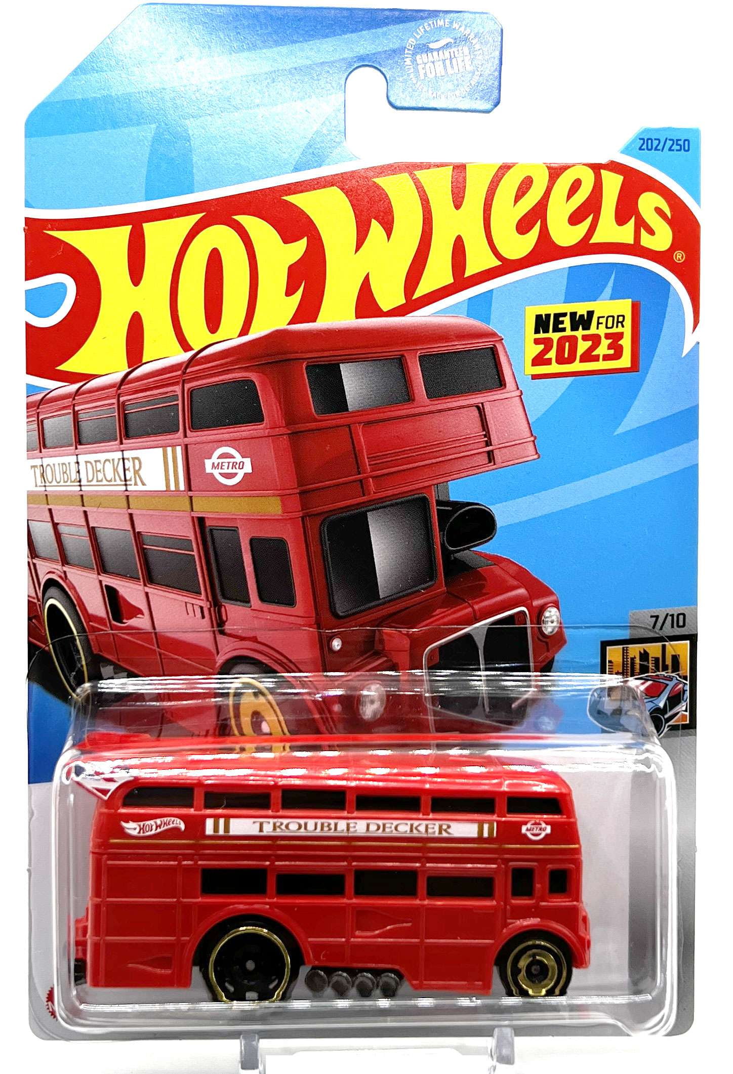Hot Wheels HW Metro Trouble Decker Diecast Car (Red) - Walmart.com