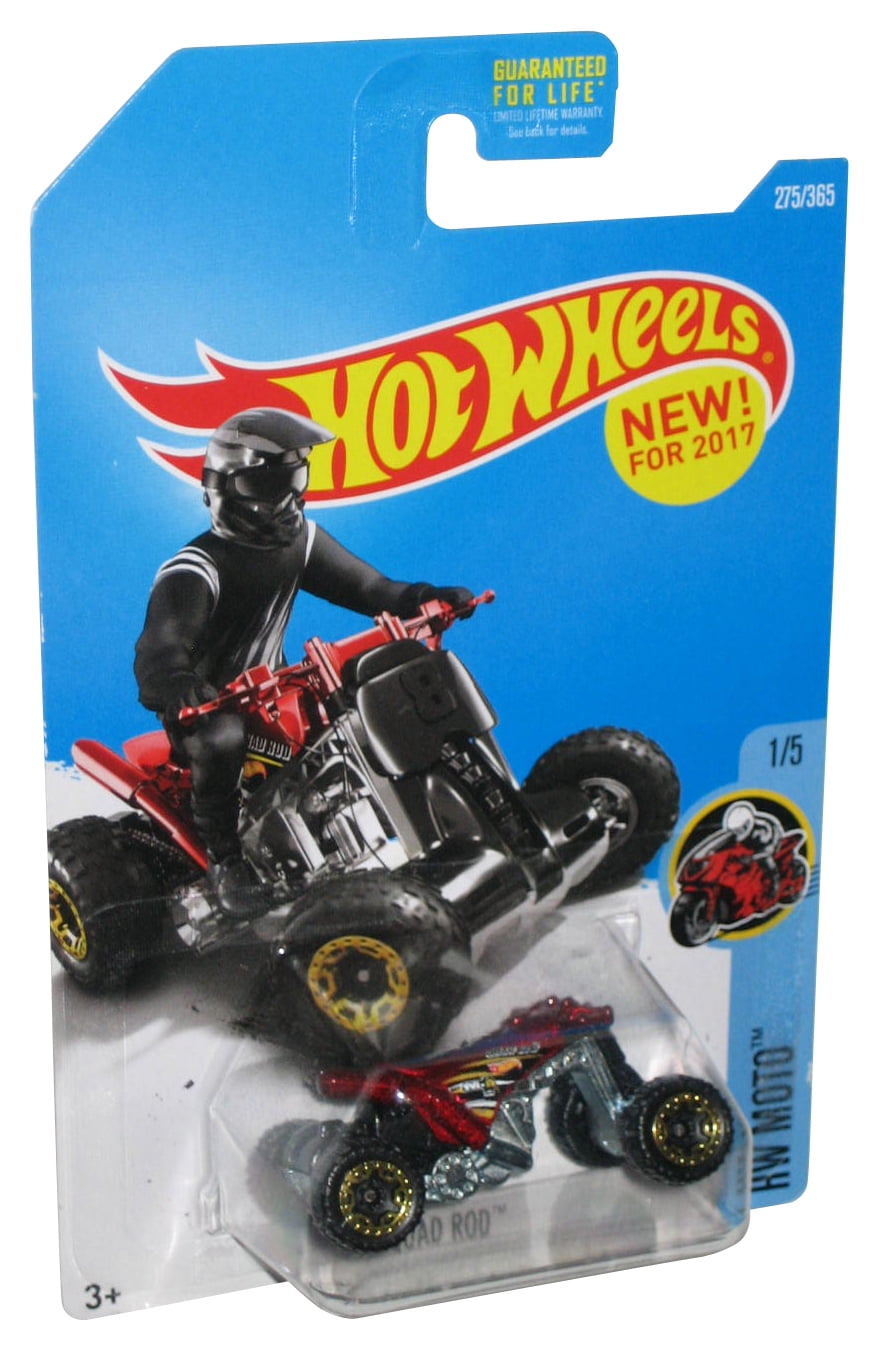 Hot Wheels HW Moto 1/5 (2017) Red Quad Rod Toy 275/365 - Walmart.com