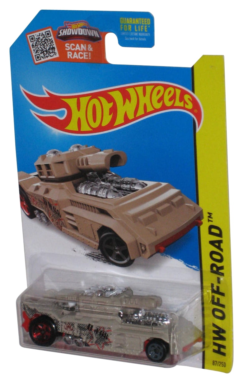 Hot Wheels HW Off-Road (2013) Tan Beige Invader Toy Tank 87/250 ...