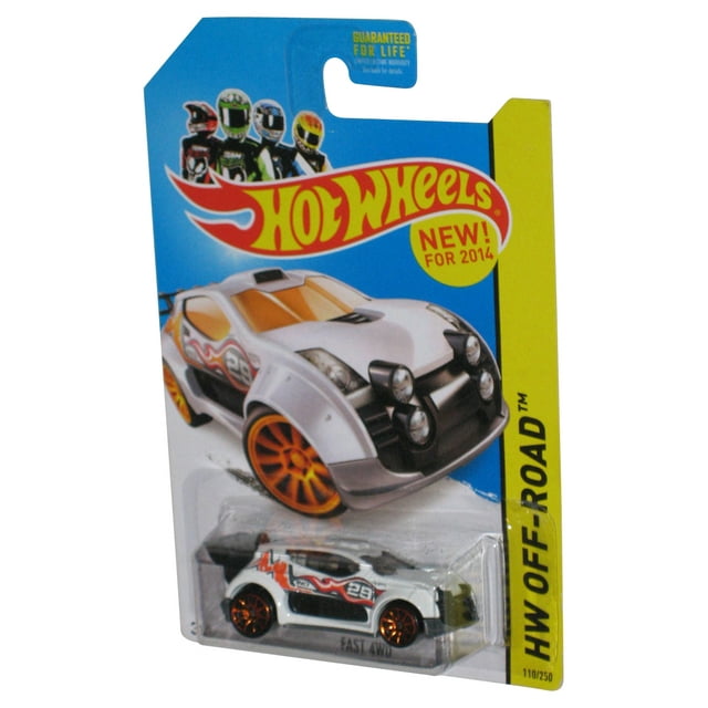Hot Wheels HW Off-Road (2014) Fast 4WD White Toy Car 110/250 - Walmart.com
