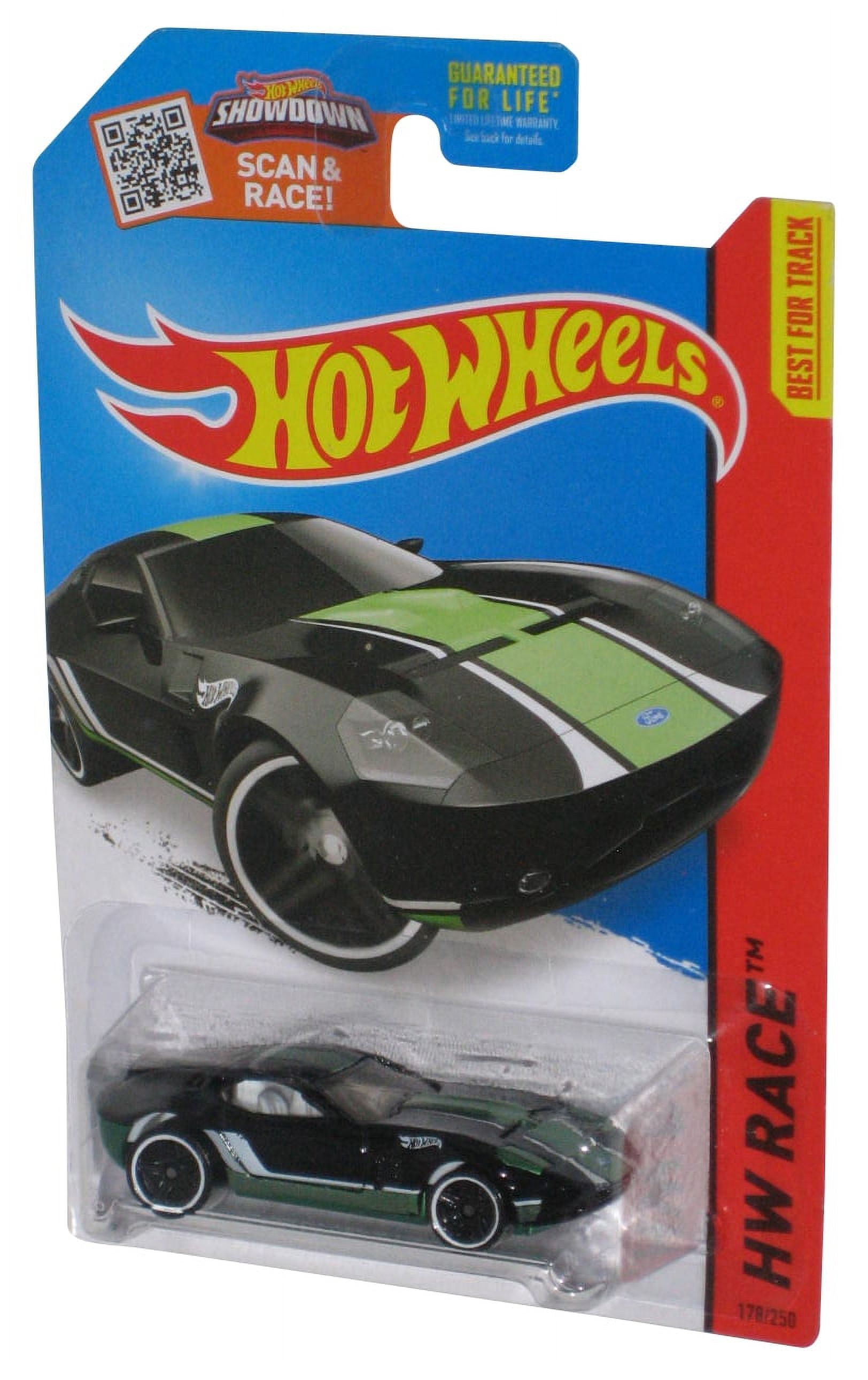 Hot Wheels HW Race Black & Green Ford Shelby GR-1 Concept Toy Car 178/ ...