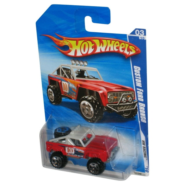 Hot Wheels HW Racing '10 03/10 Red Custom Ford Bronco Car 151/240 ...