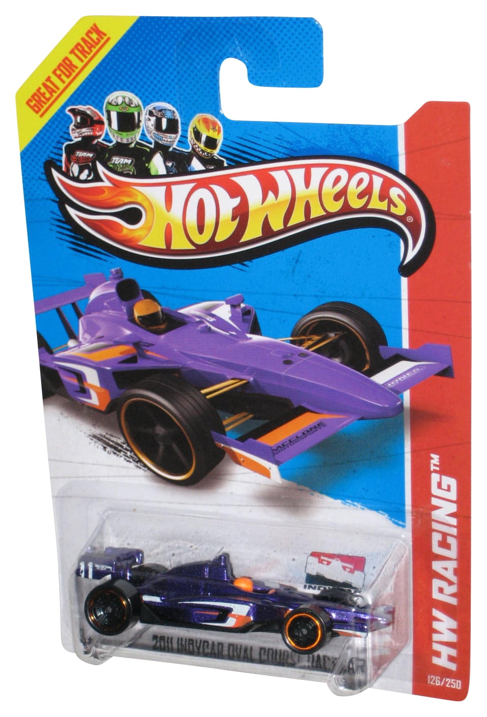 Hot Wheels HW Racing 2011 Indycar Oval Course Purple Race Car Toy 126/ ...