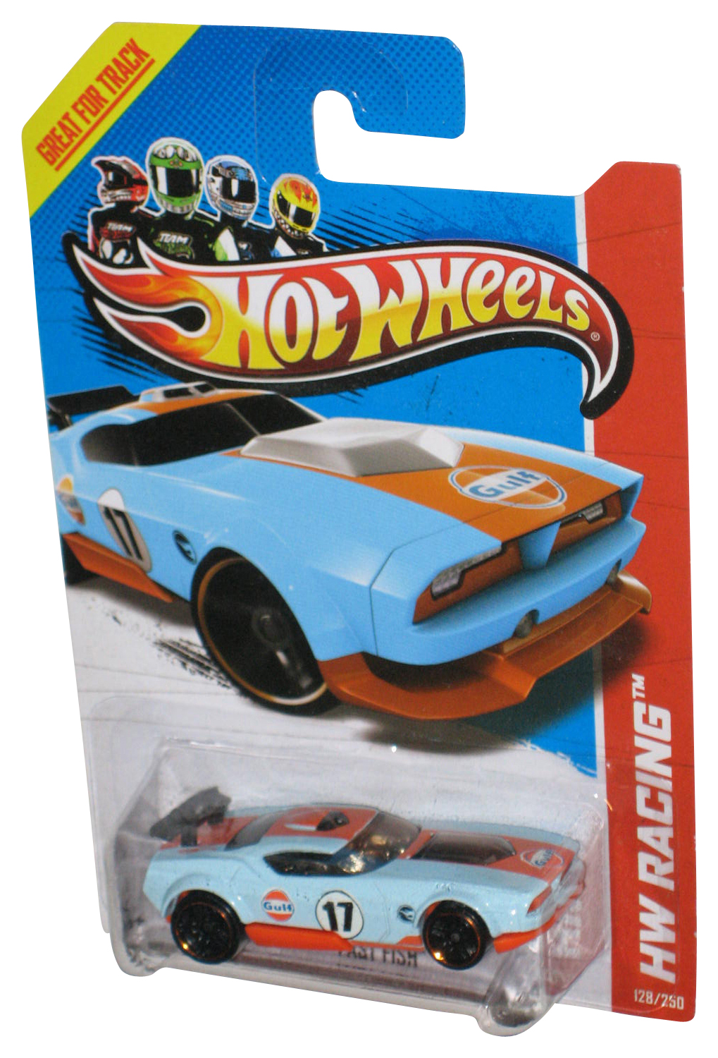 Hot Wheels HW Racing (2012) Blue Gulf Fast Fish Car 128/250 - Walmart.com