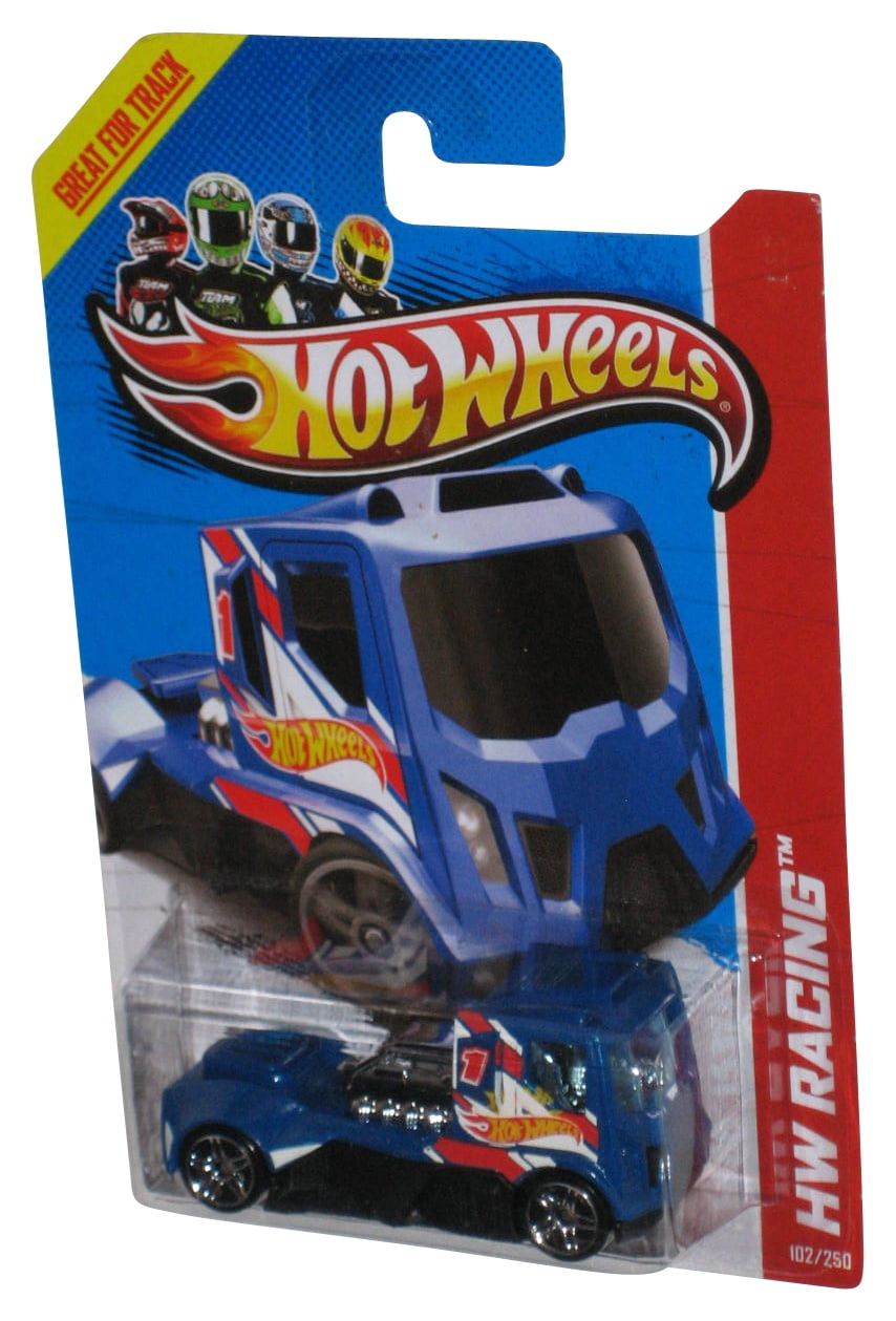 Hot Wheels HW Racing (2012) Blue Rennen Rig Toy Truck 102/250 - Walmart.com