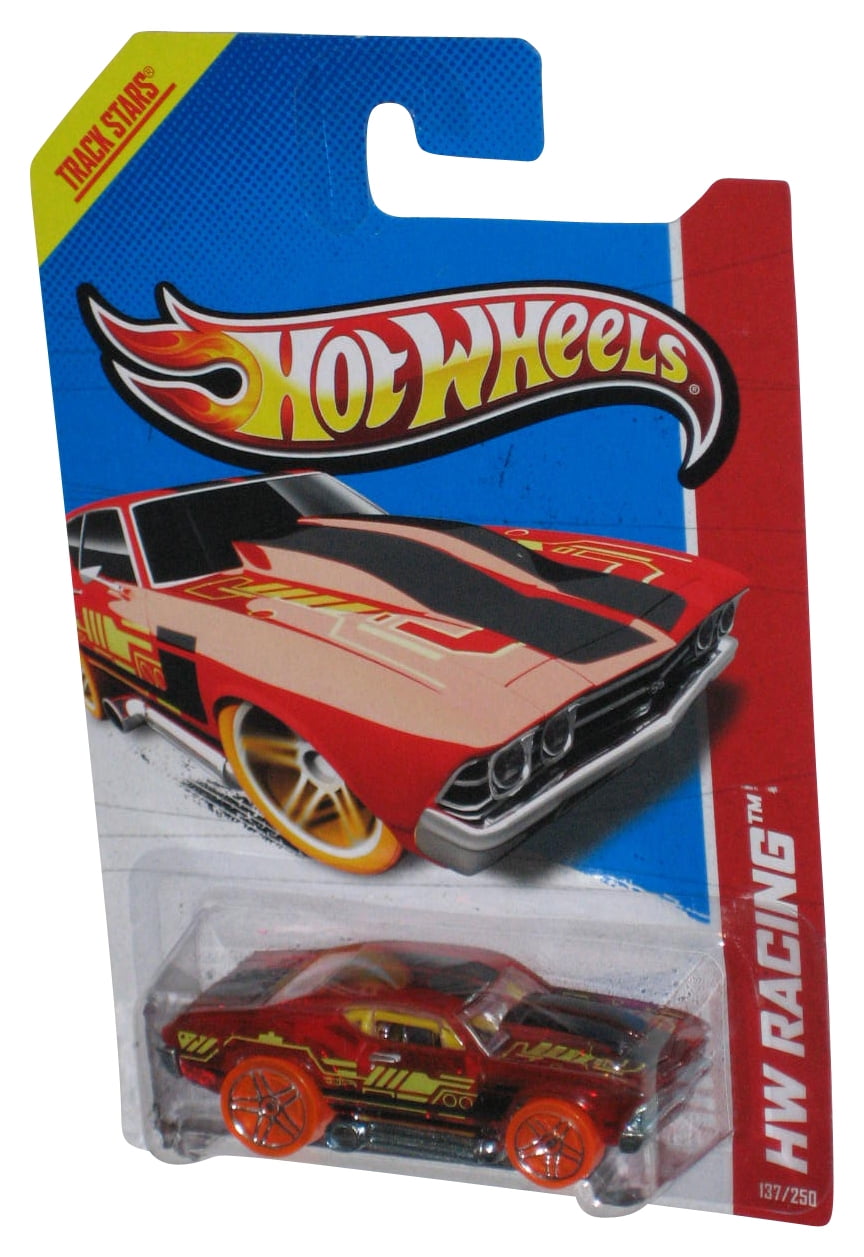 Hot Wheels HW Racing (2012) Red '69 Chevelle Die-Cast Toy Car 137/250 ...